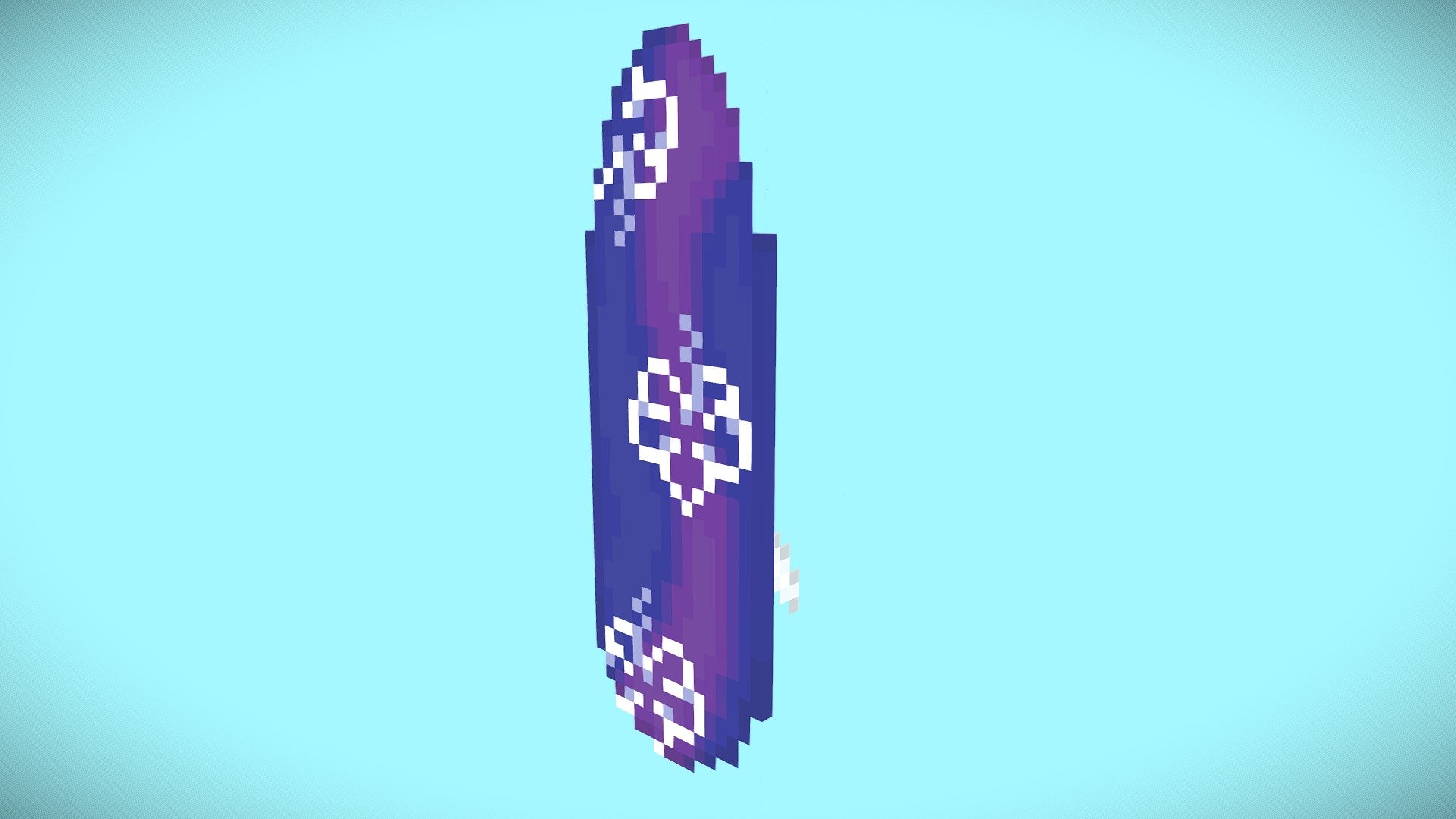 Surfboard - Hibiscus - Custom Minecraft Model - 3D model by sablefishy ...