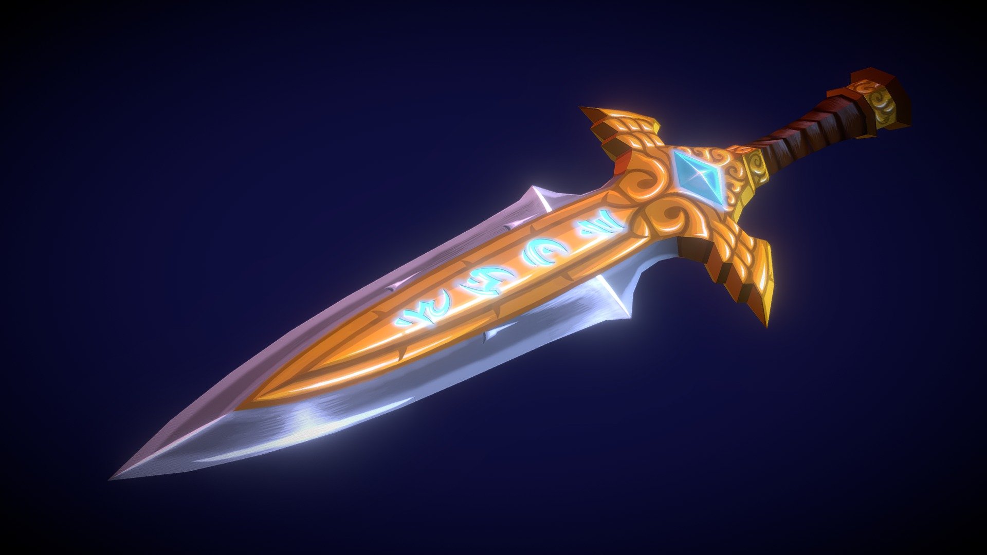 Stylised Dagger - 3D model by XeoXonin [272bf32] - Sketchfab