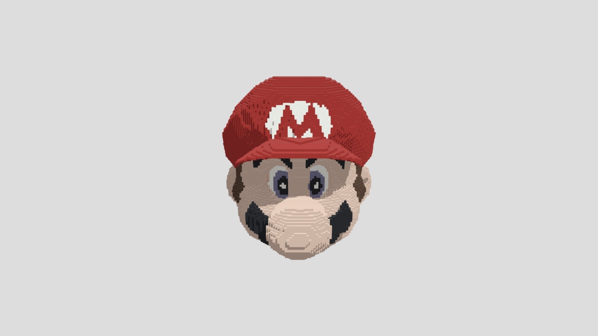 Super Mario Head (minecraft Build) - 3D model by BlueSky (@BlueSky18 ...