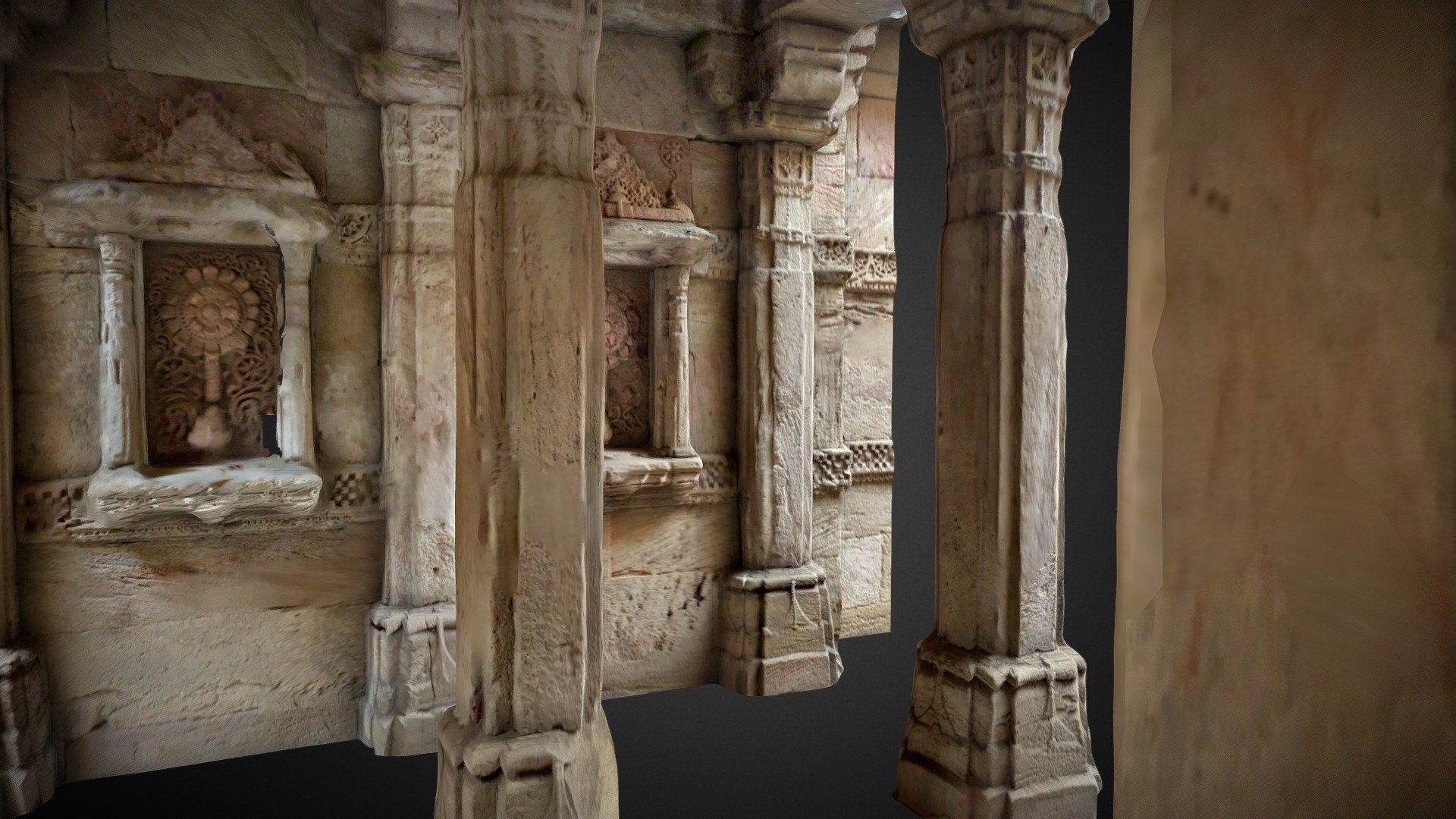 Ambaji Mandir stepwell, Ambapur, Gujarat. detail - 3D model by Doron ...