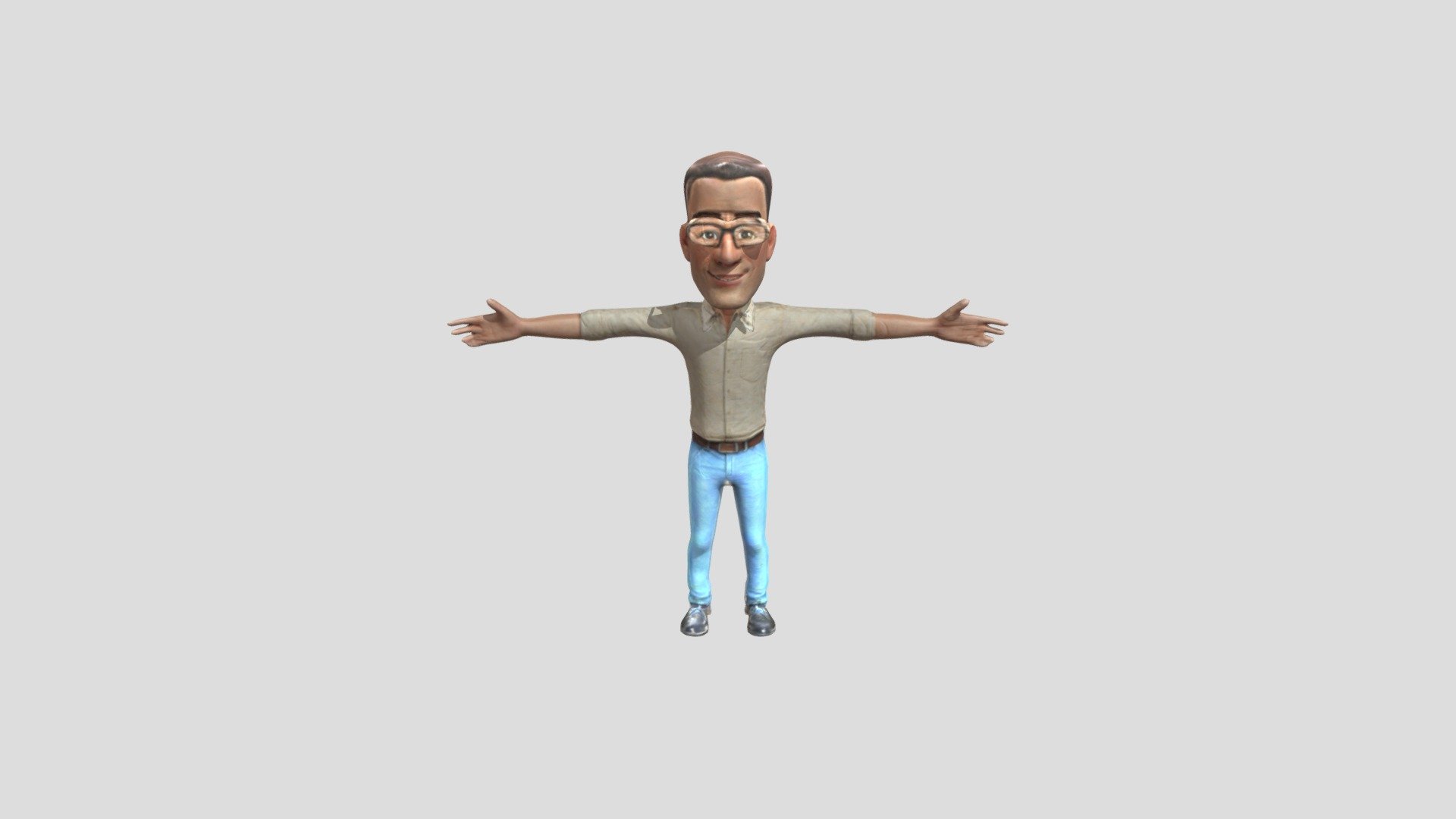 Friendly Animated Character - 3D model by asafsilner [2734b25] - Sketchfab