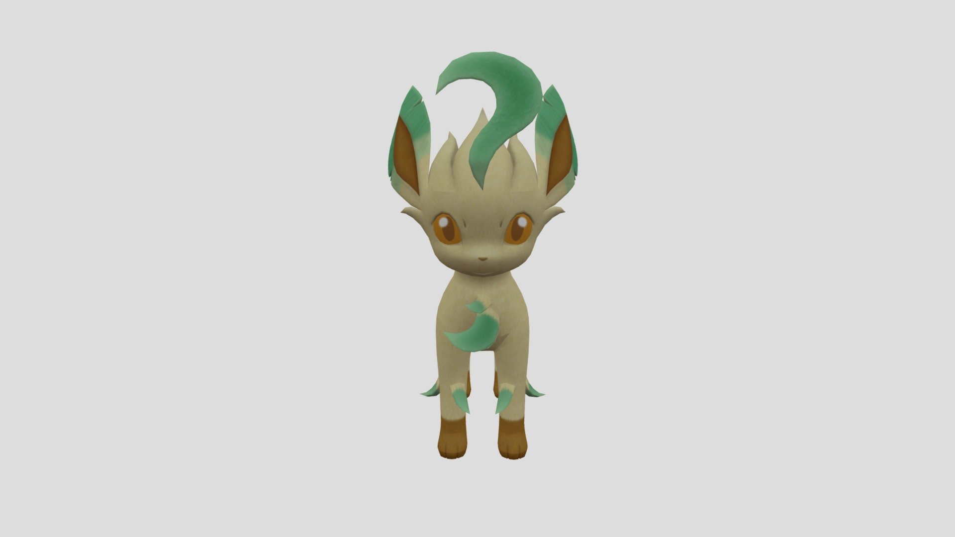 #0470 Leafeon - Download Free 3D model by Eire [2734df1] - Sketchfab