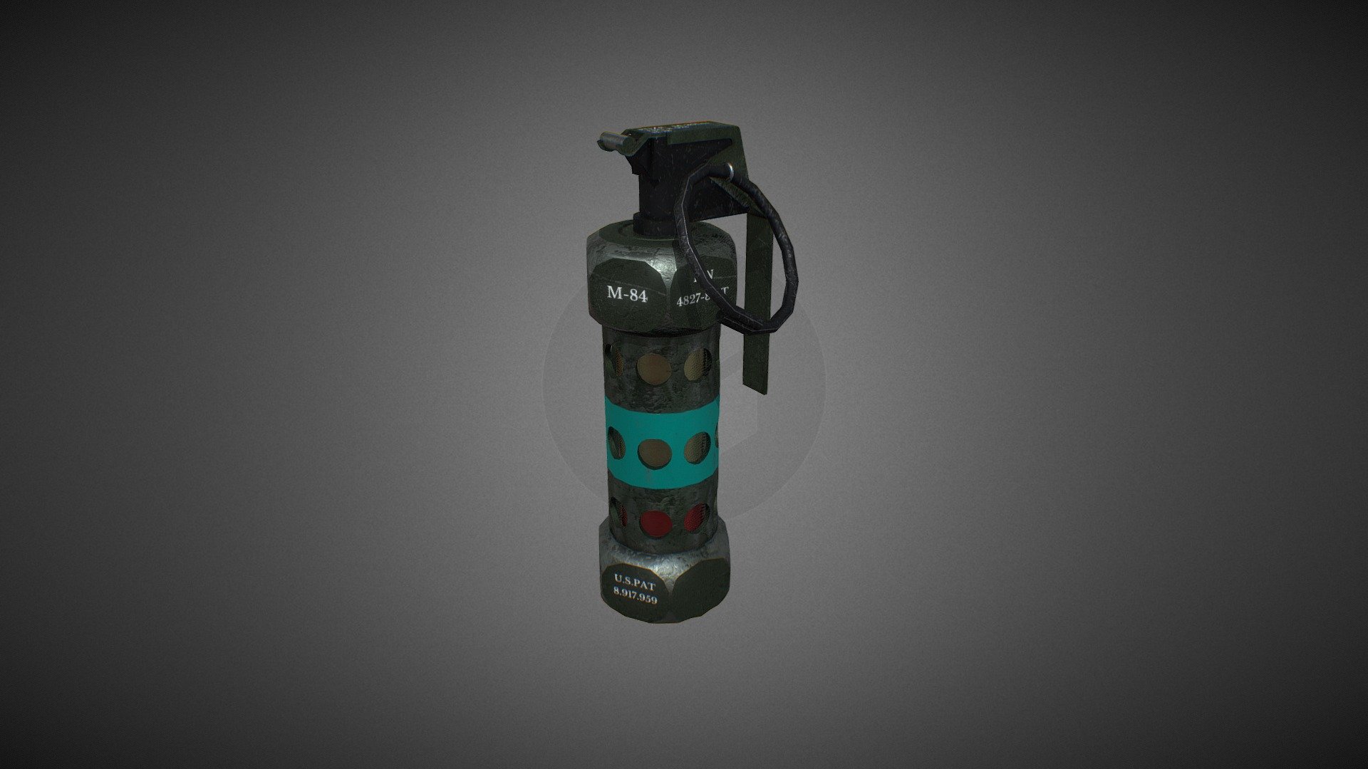 M84 Stun grenade - 3D model by zombitt [2736e88] - Sketchfab