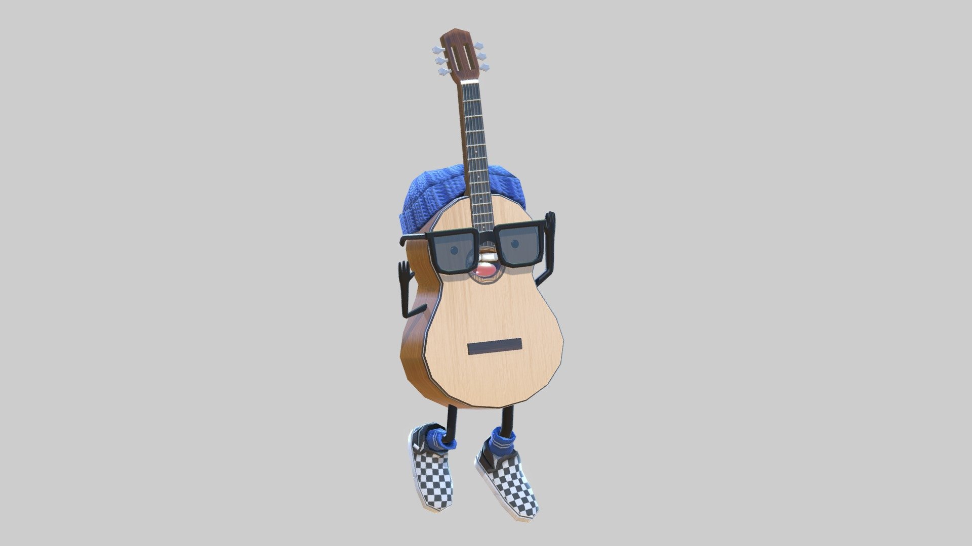 Guitar guy - 3D model by miesmud [2736f5e] - Sketchfab