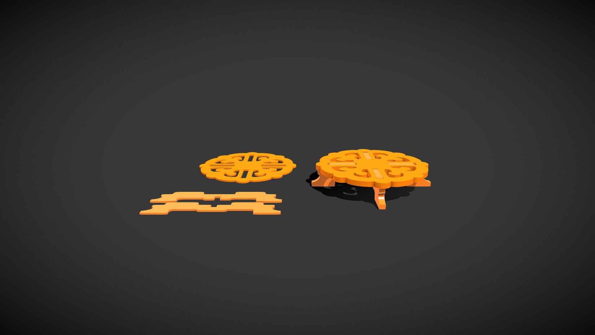 Teapoy Table Puzzle - Buy Royalty Free 3D model by Sandeep Choudhary ...