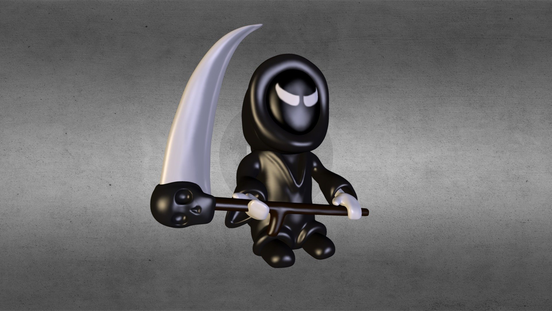 Chibi Death - 3D model by SaiNT [273aae3] - Sketchfab