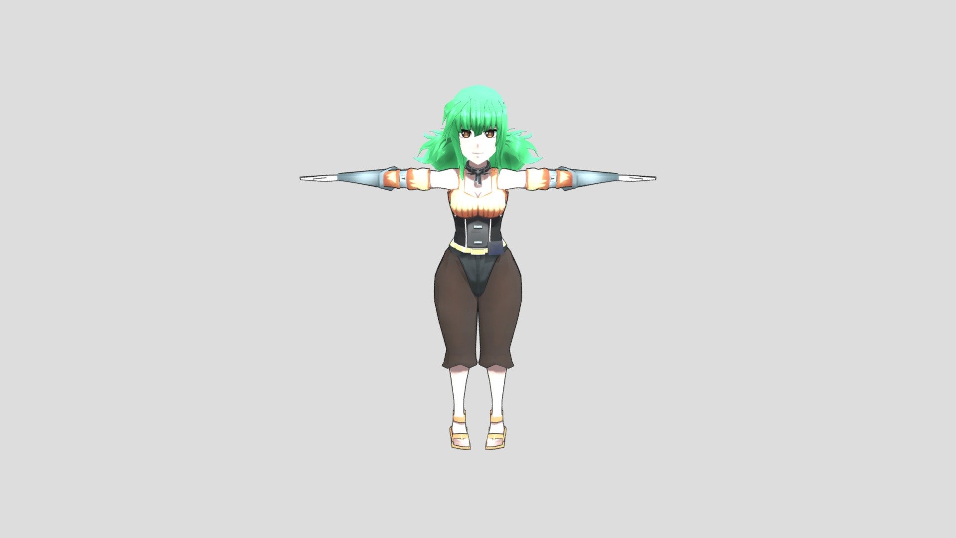 Anime Character (no bones) - 3D model by 204igroprob [273f14d] - Sketchfab