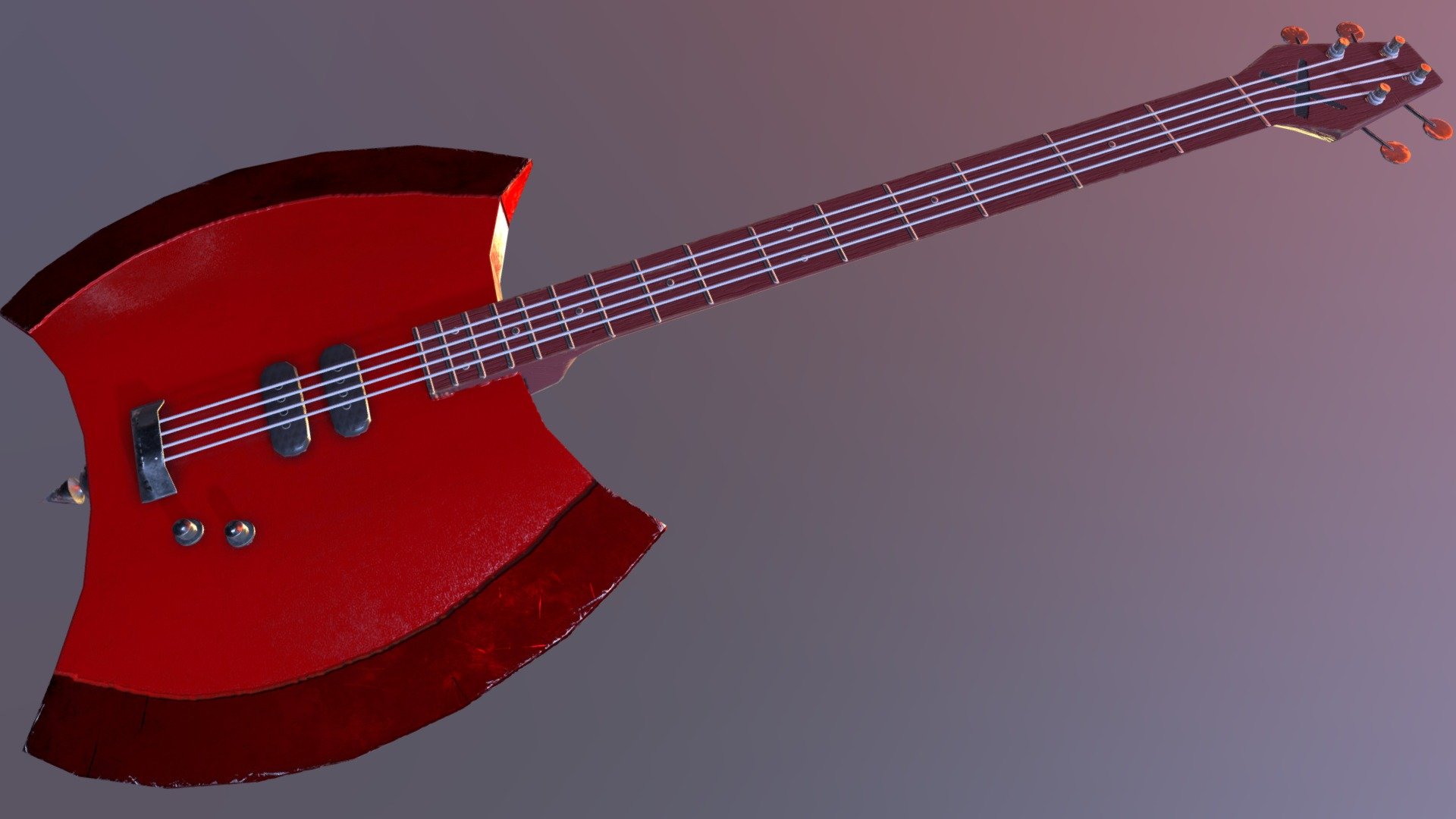Bass Guitar - Download Free 3D model by Anette Rana (@pertrosfoliea ...