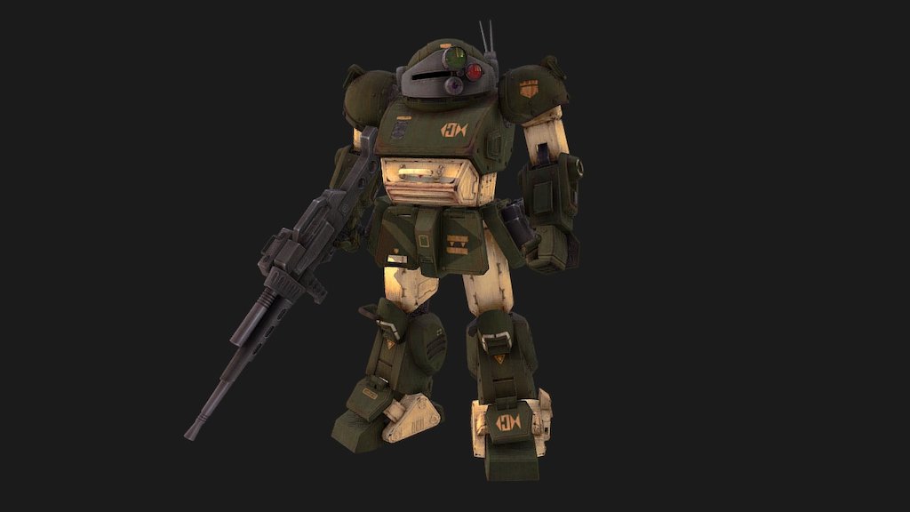 Armored Trooper VOTOMS - Scopedog - 3D model by Amunage [273fc0c ...