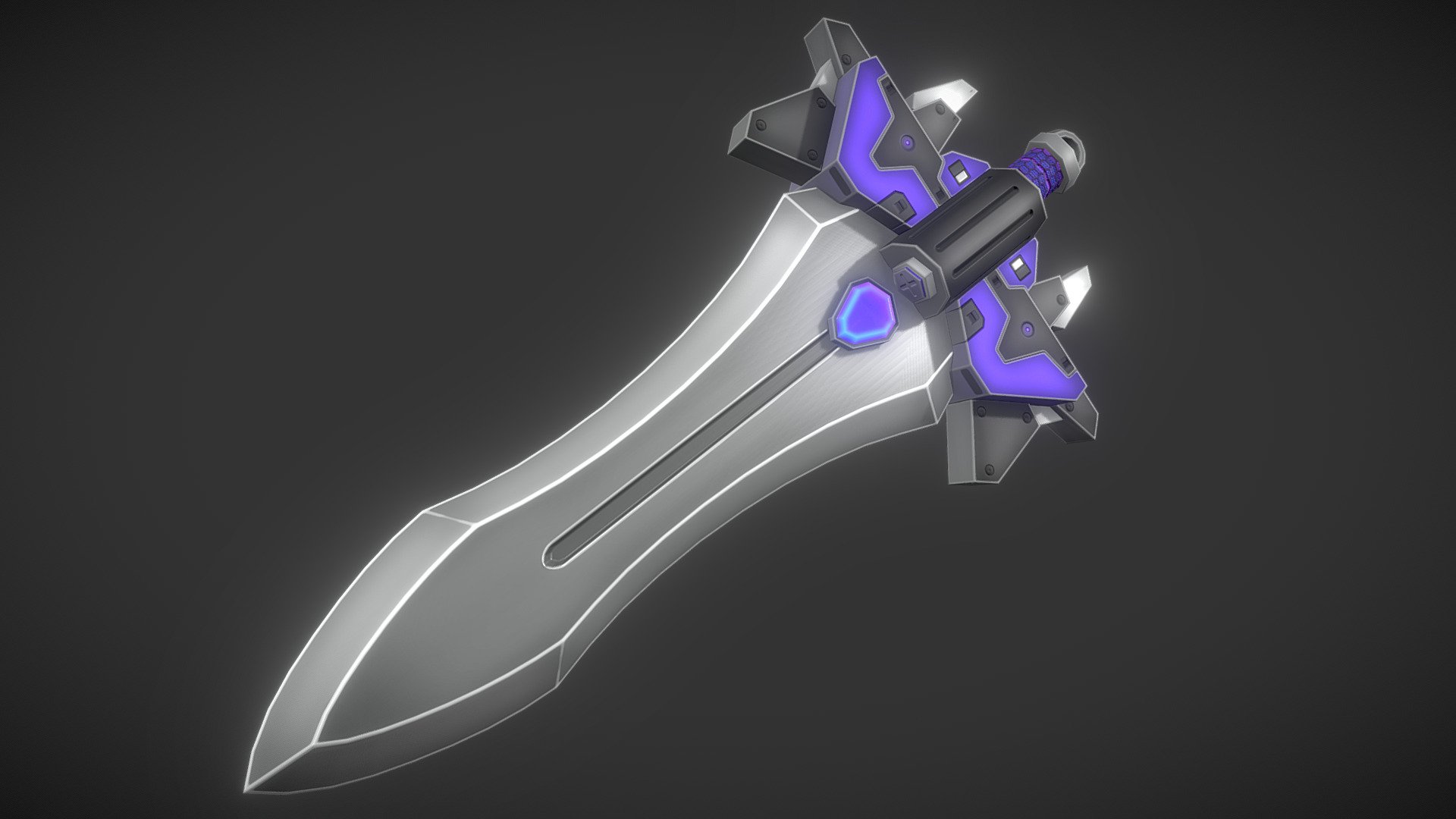Paladin Techno Sword - Buy Royalty Free 3D model by Lewis Perez (@NS ...