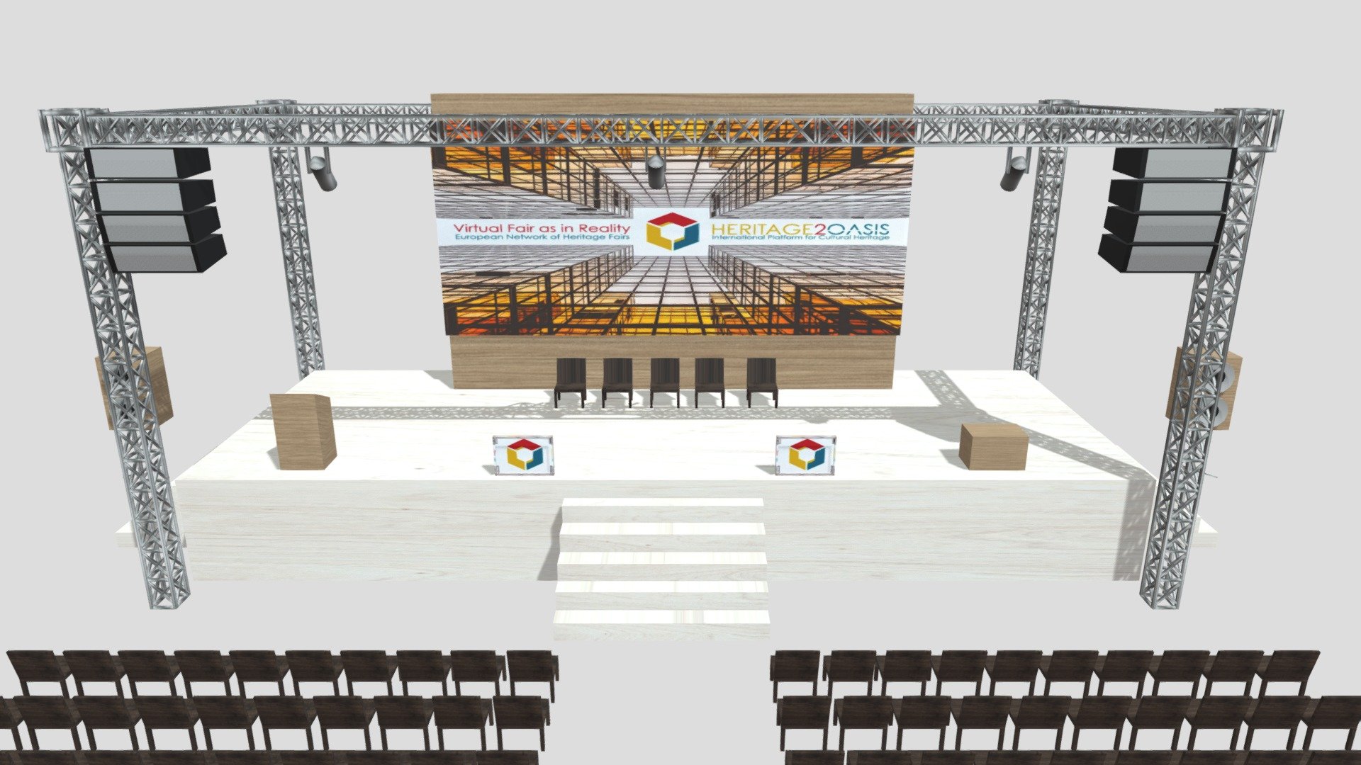 Stage Mock Up no walls - Download Free 3D model by BgirlKittyEmo ...