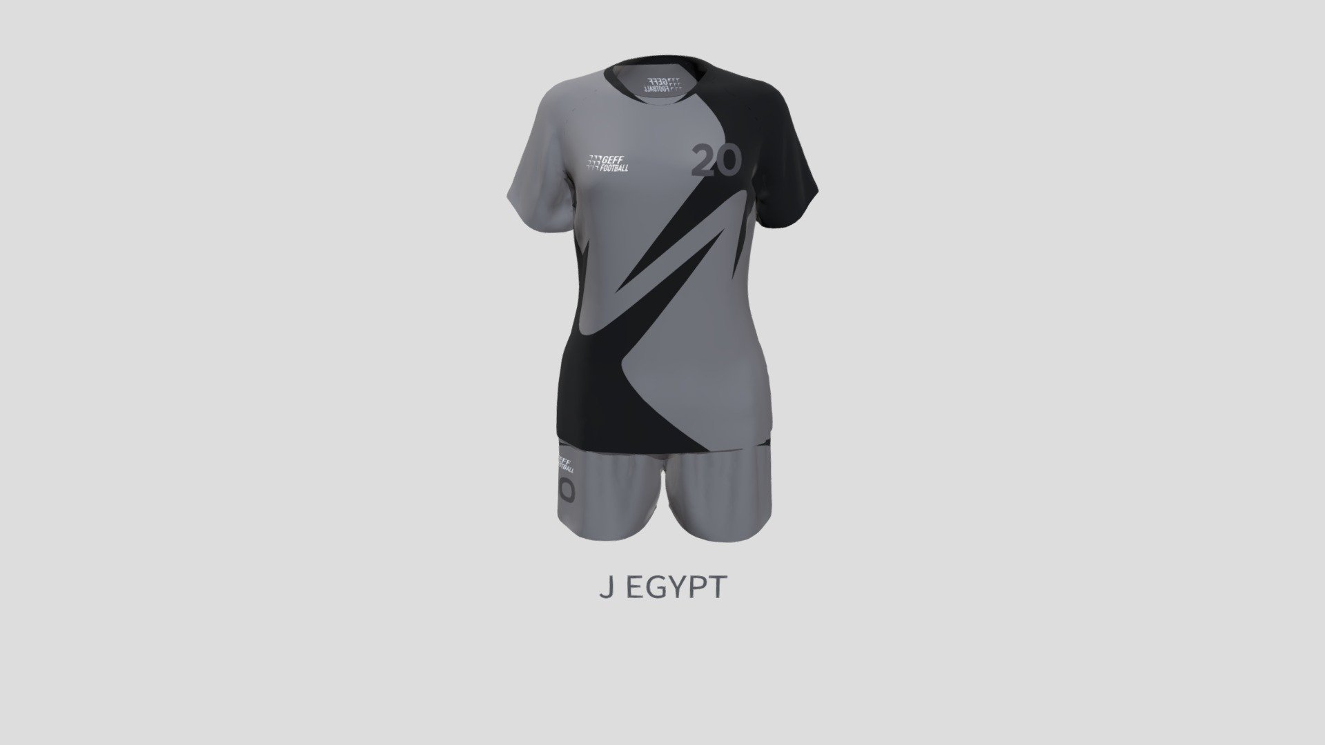 J EGYPT COLLECTION - FOOTBALL FEMENINO - 3D model by GEFF SPORT ...