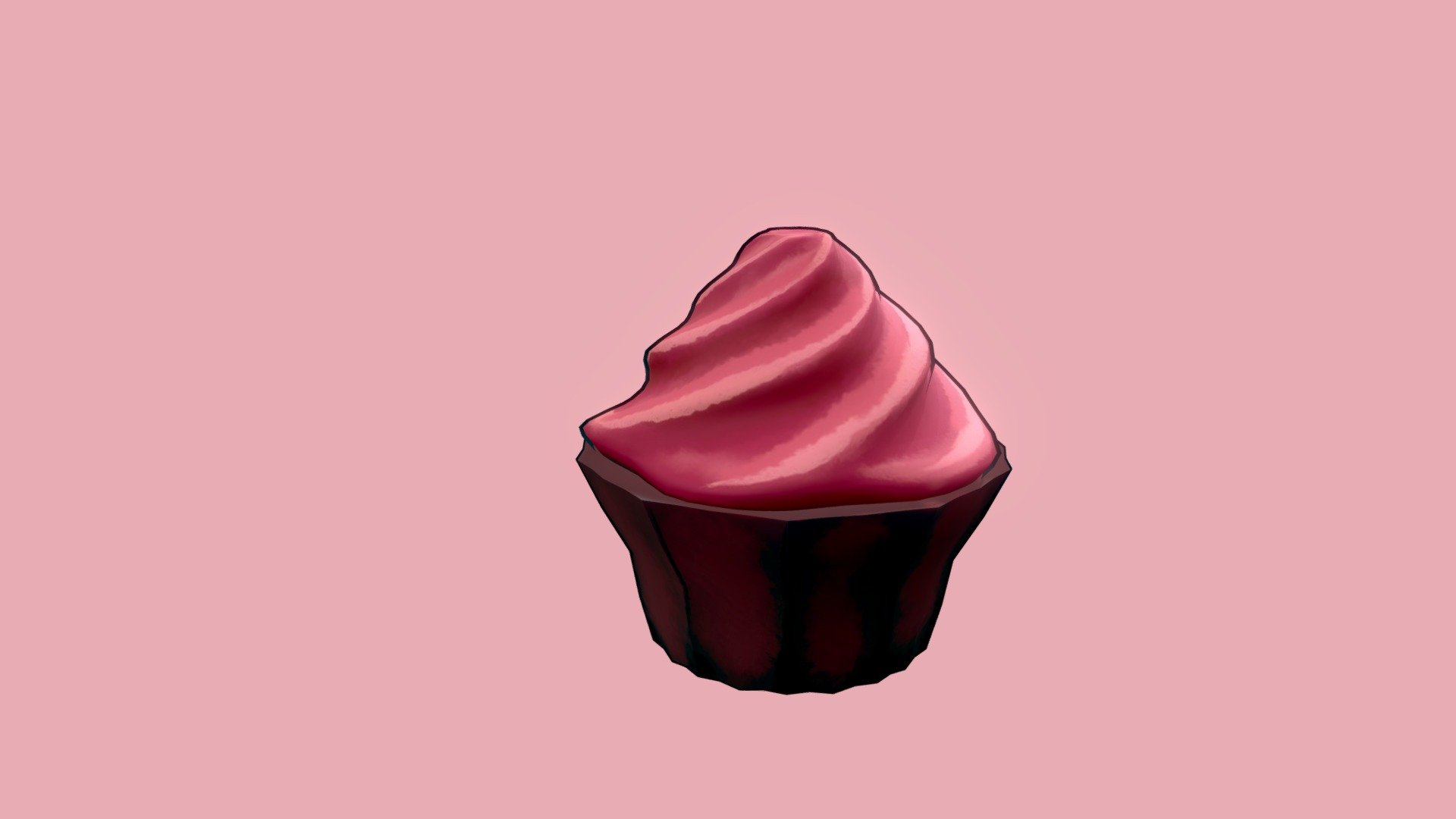 Stylized Cupcake - 3D model by MossyBeigh [27441e6] - Sketchfab