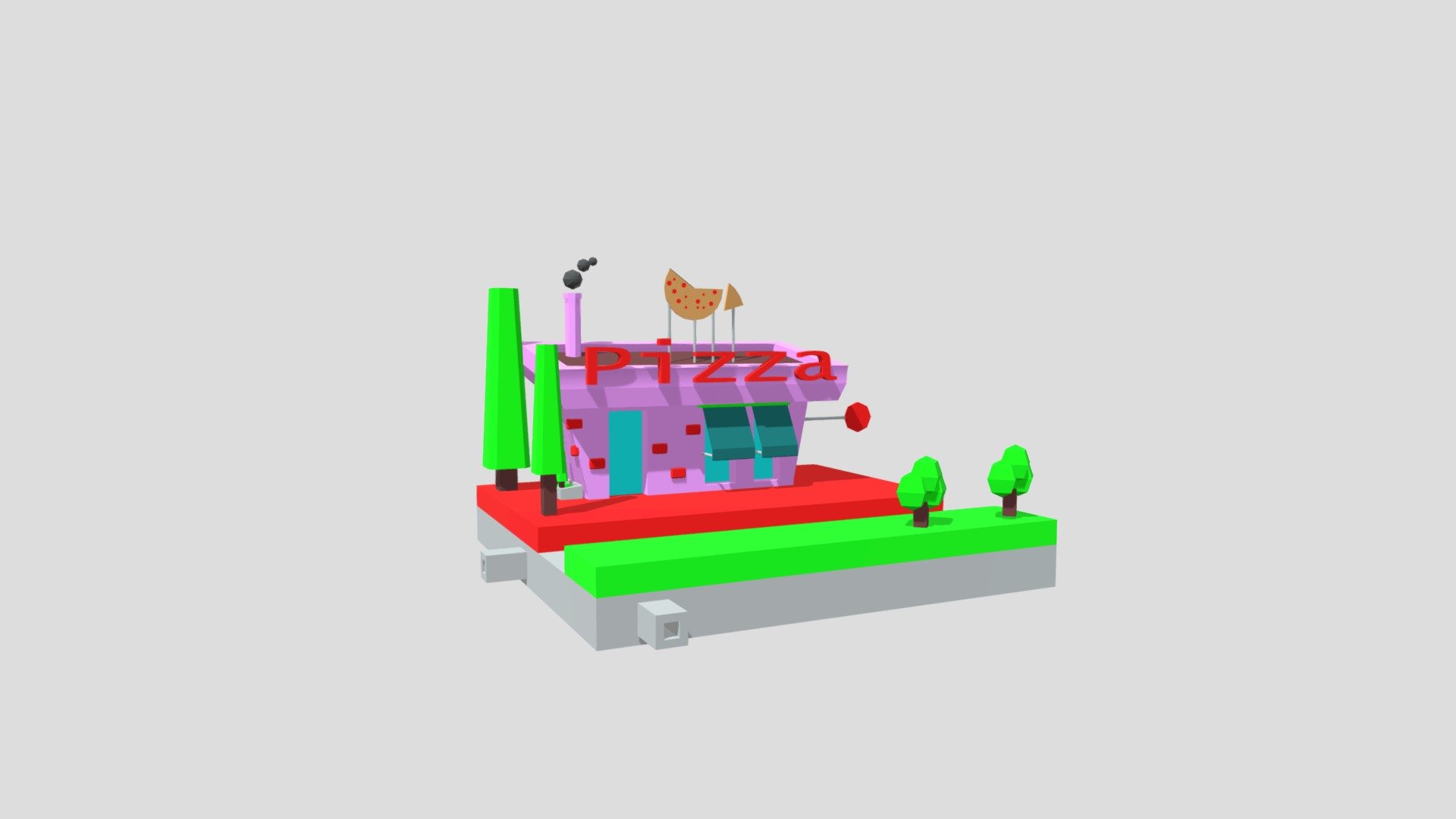 Pizzeria Low Poly - Download Free 3D model by ruben31582 [2745cc6 ...
