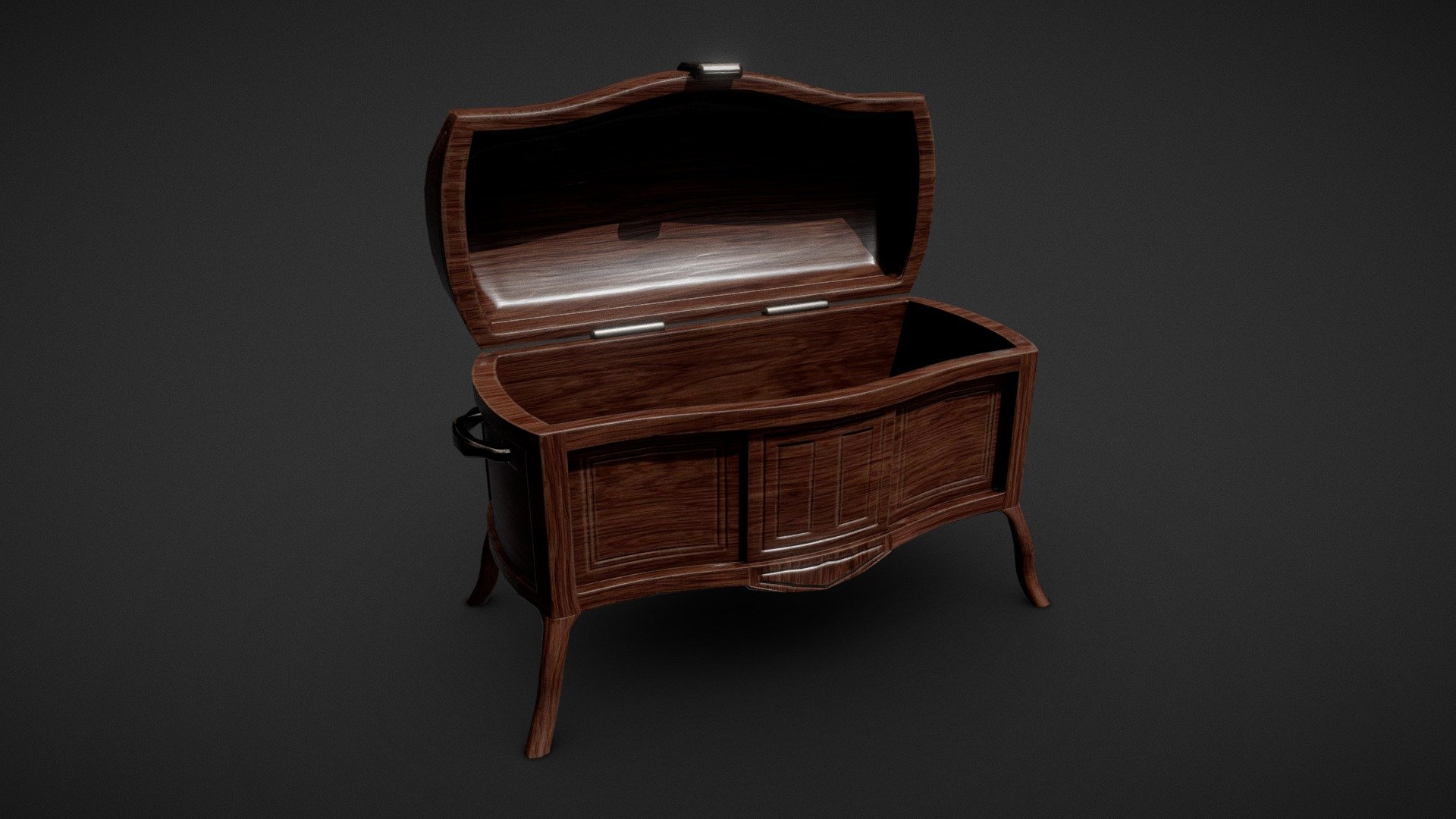 Fancy Wooden Chest - Download Free 3D model by BenDelamore [2746670 ...