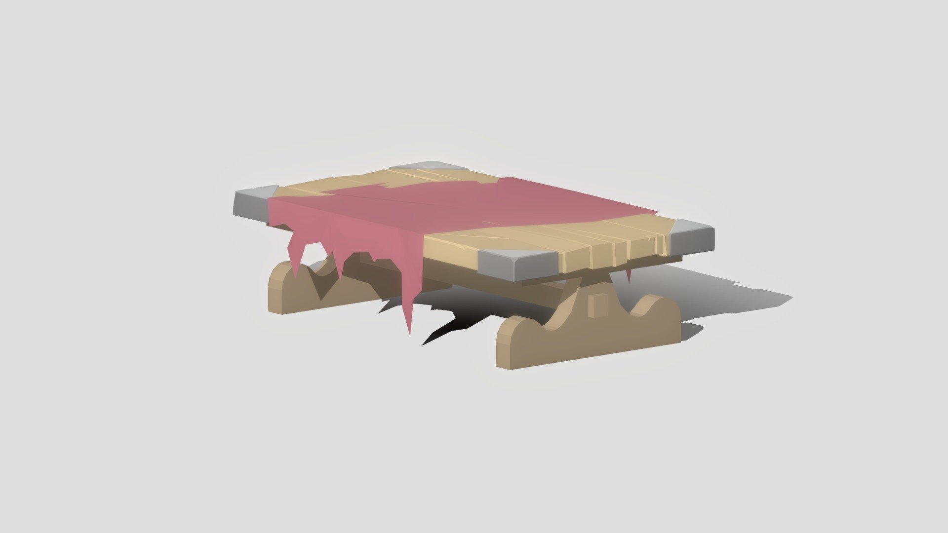 A1 Prop: Old Table - 3D model by BernardKumar [2747008] - Sketchfab