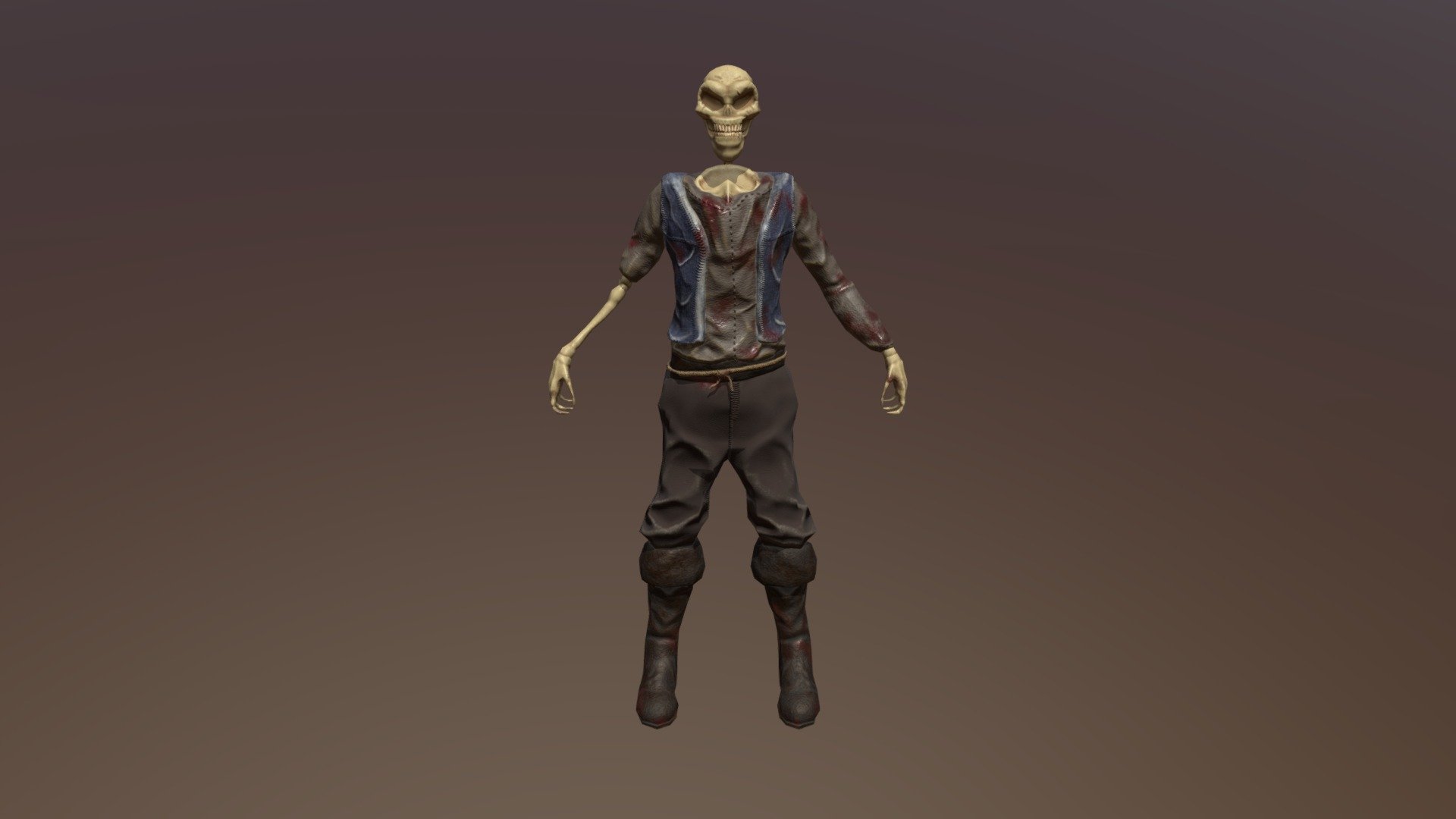Skeleton no accessories - 3D model by Anthony Mathieu (@kira98demeraude ...