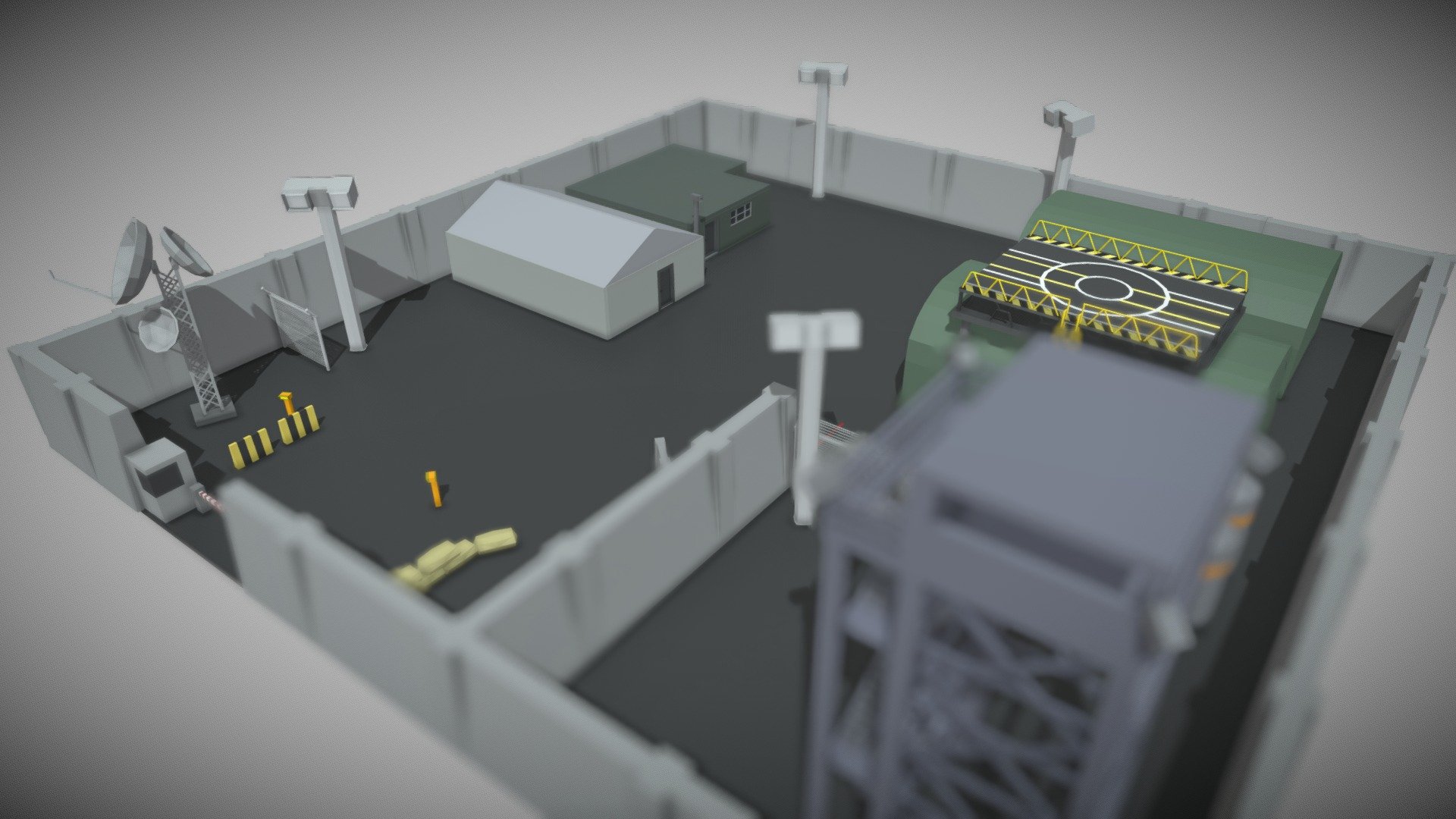 military base - Download Free 3D model by ahmadsibaat28 [274841f ...