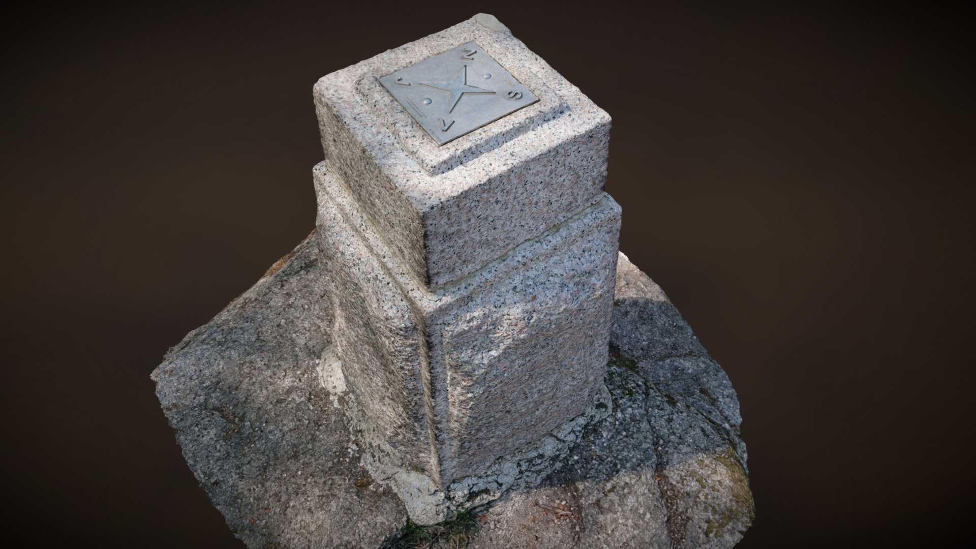 directional stone | směrný kámen Proseč - Buy Royalty Free 3D model by ...