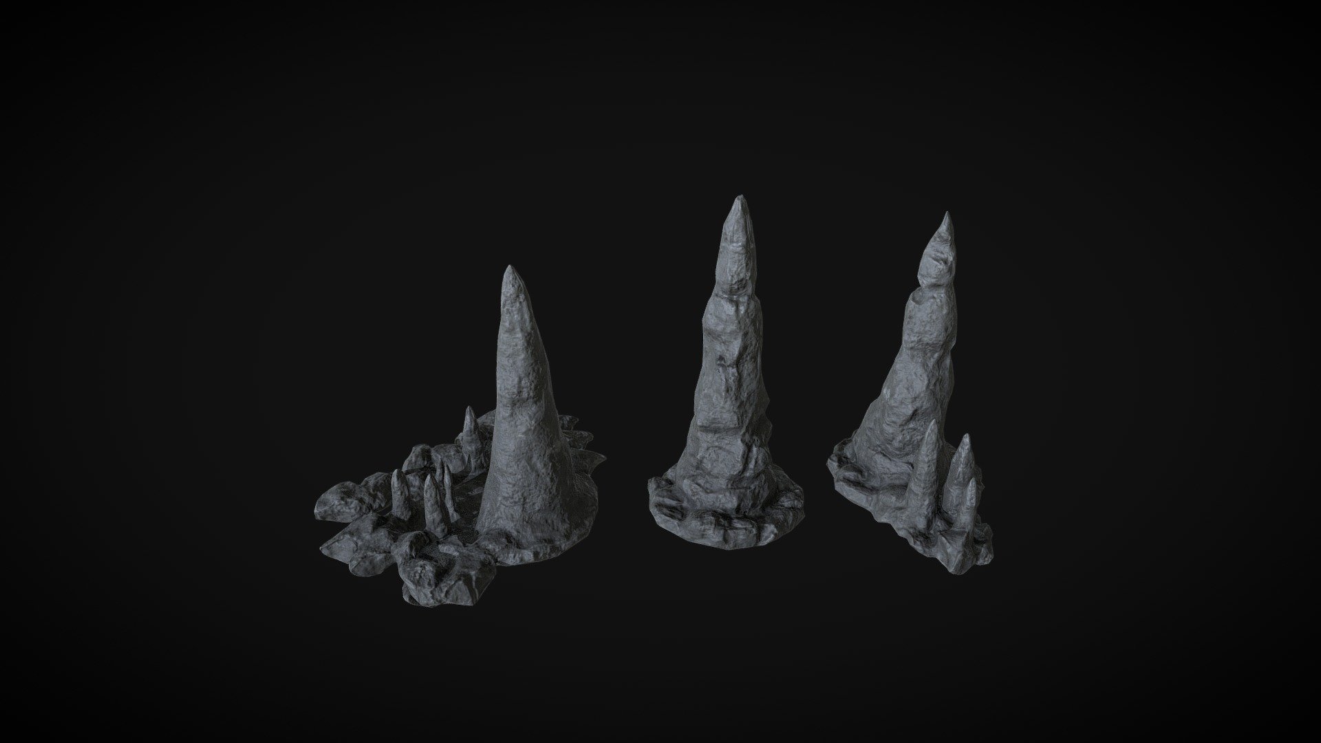 Stalagmites - 3D model by Michał Szubert (@1ta.szubert) [274a995 ...