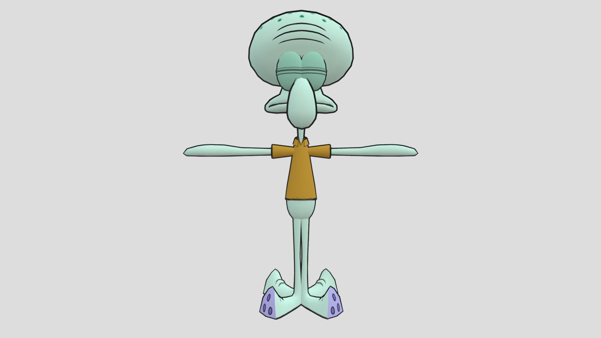 The Spongy Construction Project - Squidward - Download Free 3D model by ...