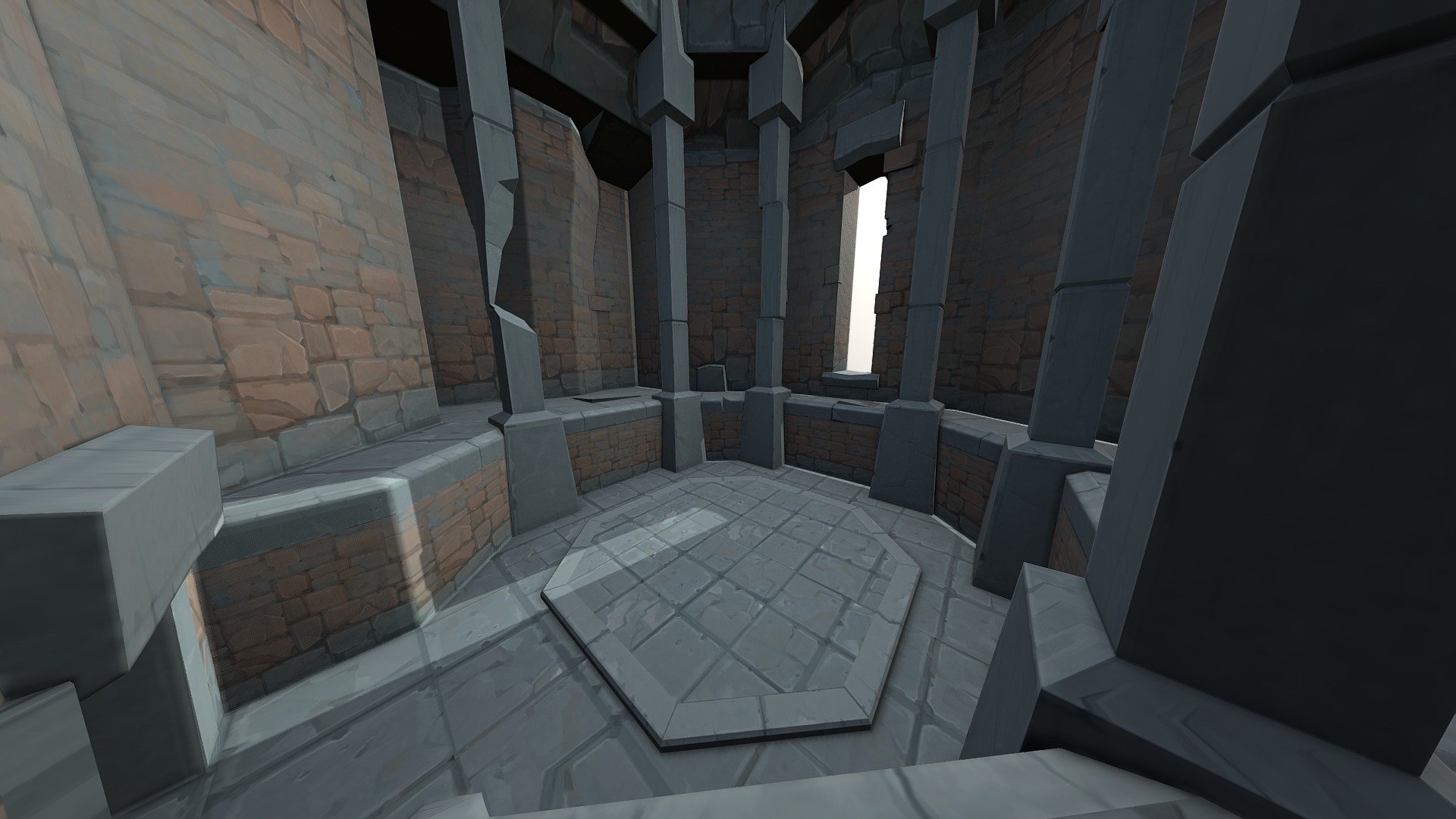 Round Table Room / empty / Mozilla Hubs - Download Free 3D model by ...
