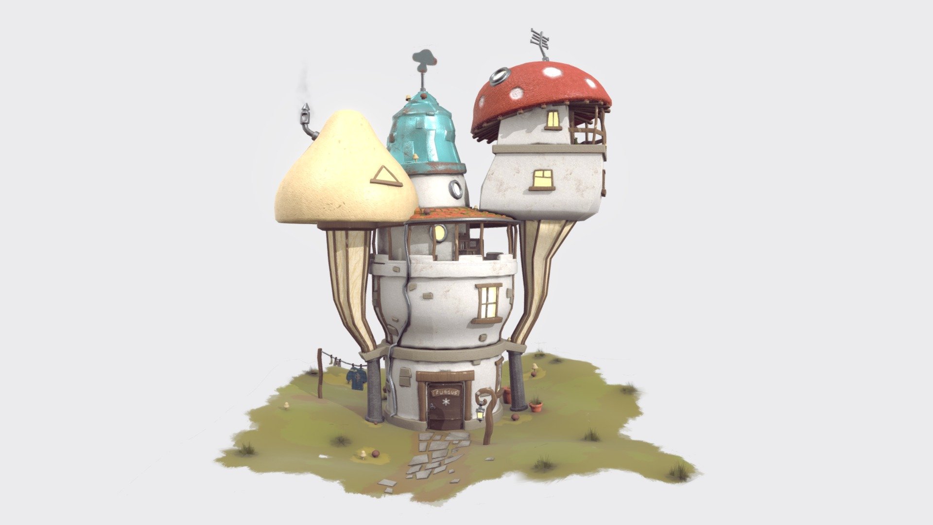 Fungus Home - 3D model by Diego Beretta (@diego_beretta) [274c0e7 ...