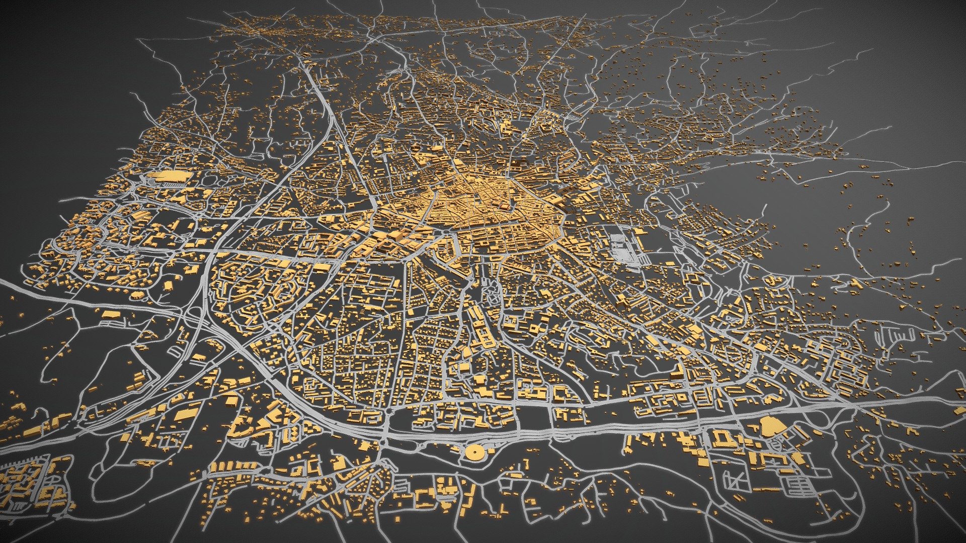 Aix-en-Provence, France, OSM - Buy Royalty Free 3D model by Xavier ...