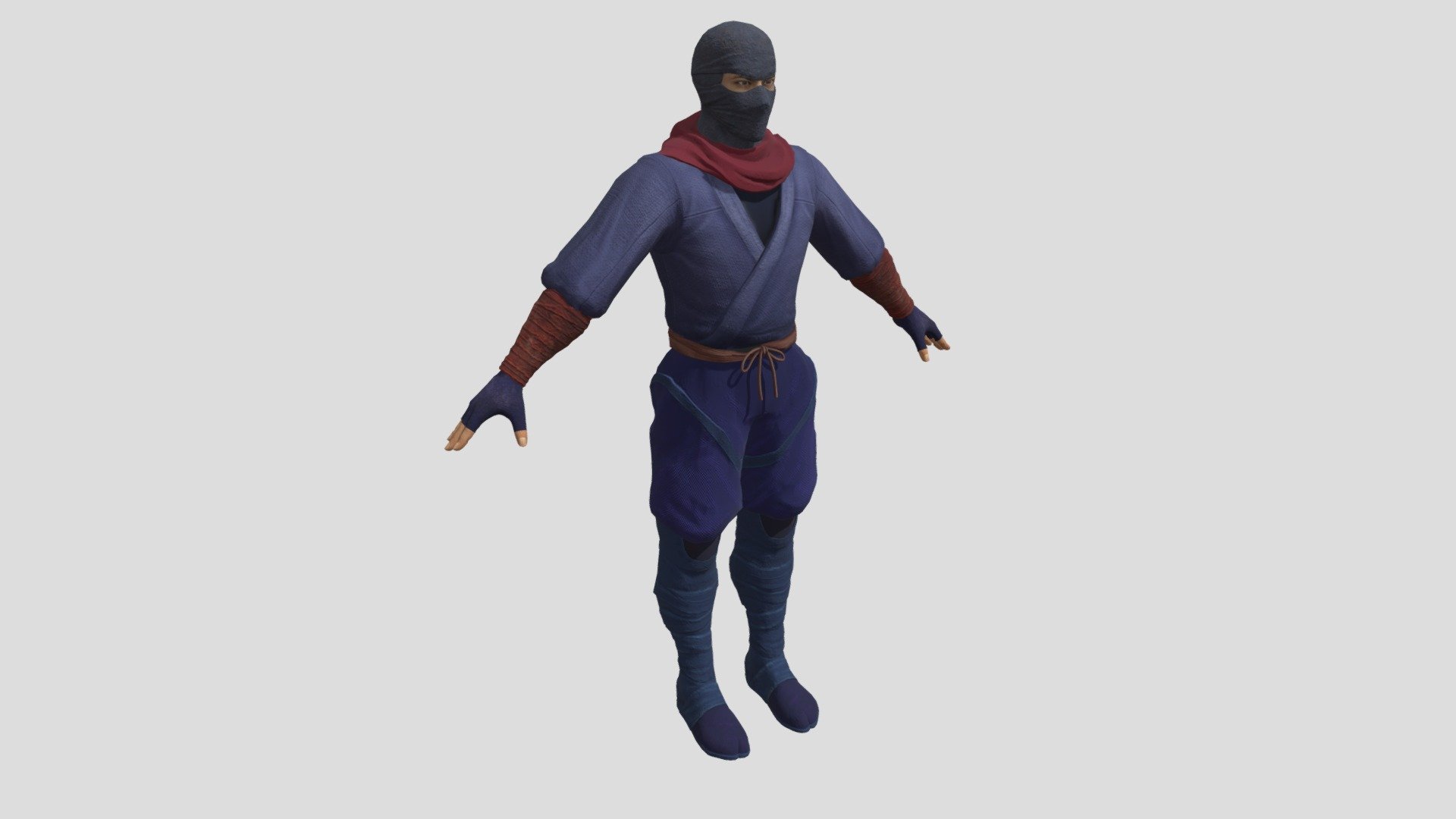 Ninja Warrior Rig - 3D model by farhananime [274e3a8] - Sketchfab