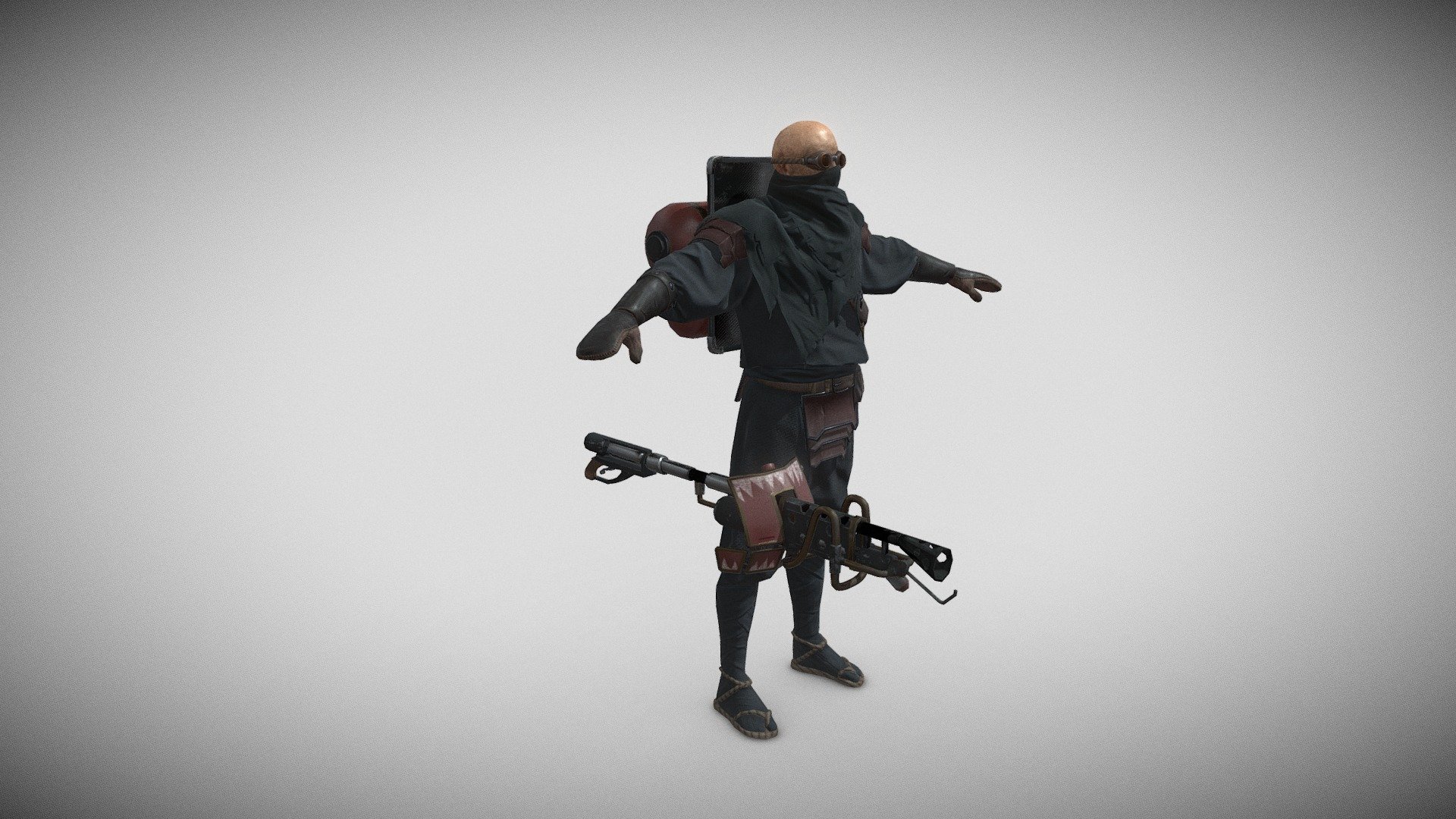 Flamethrower Pose - 3D model by Krystian Mrozowski (@krystianmrozowski ...