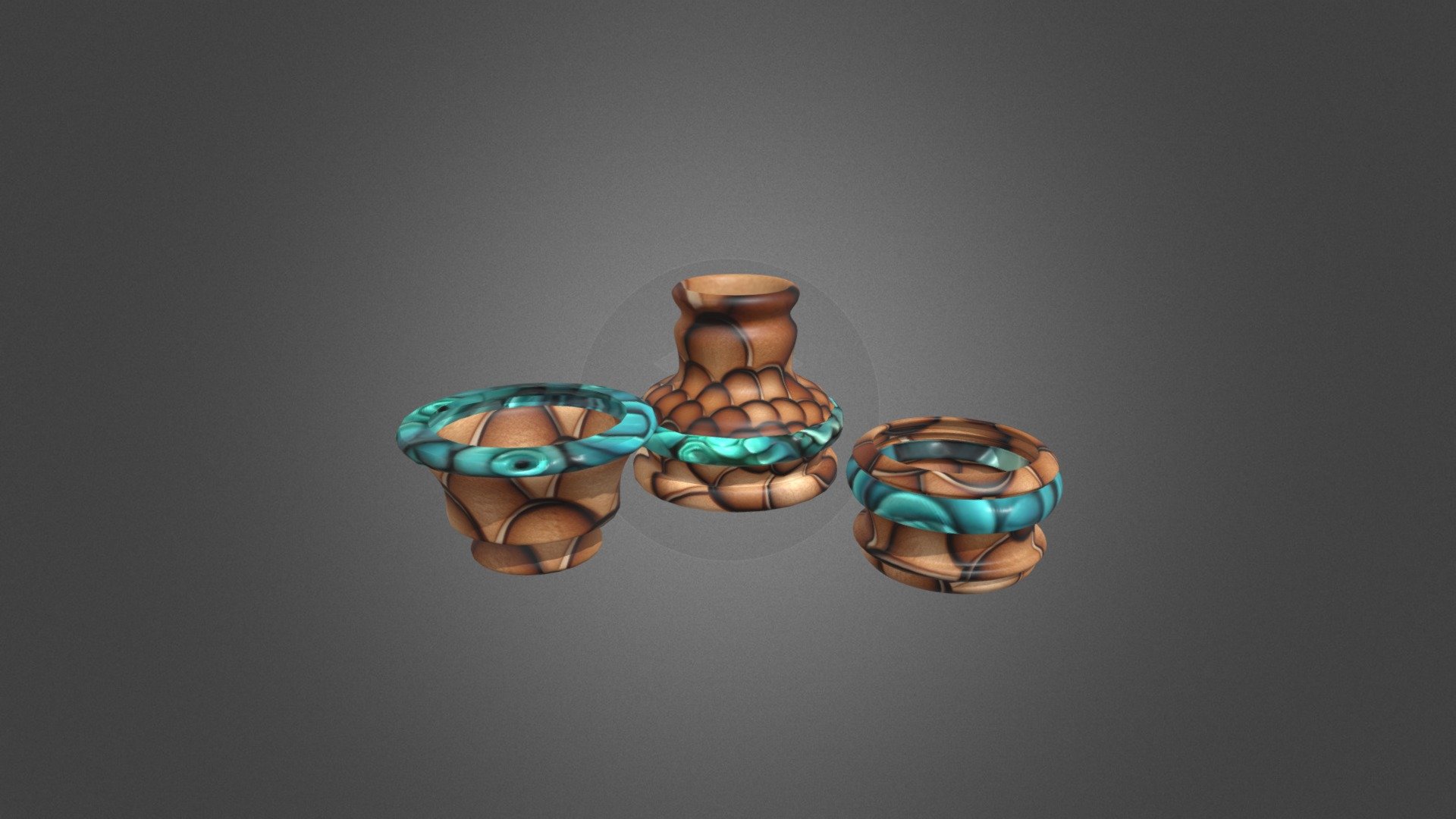 Stylized Ceramic Clay Pottery - Download Free 3D model by nicode ...