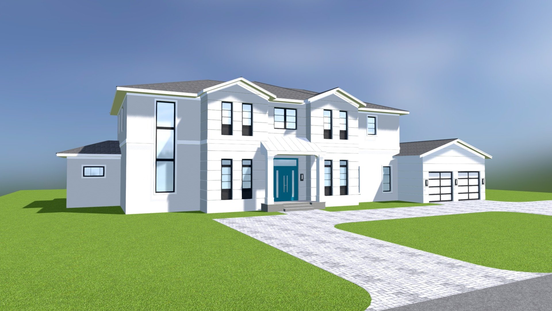 Exterior - Hollub - 360 spin model of 3D house - 3D model by ...