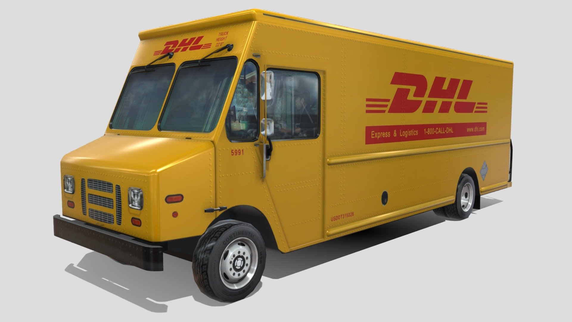 Morgan Olson Van DHL livery - Buy Royalty Free 3D model by paperscan ...
