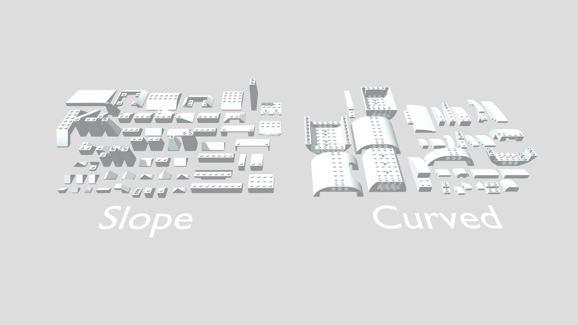 Lego Detalic #15 - Slope Collection - Download Free 3D model by MSTUDIO ...