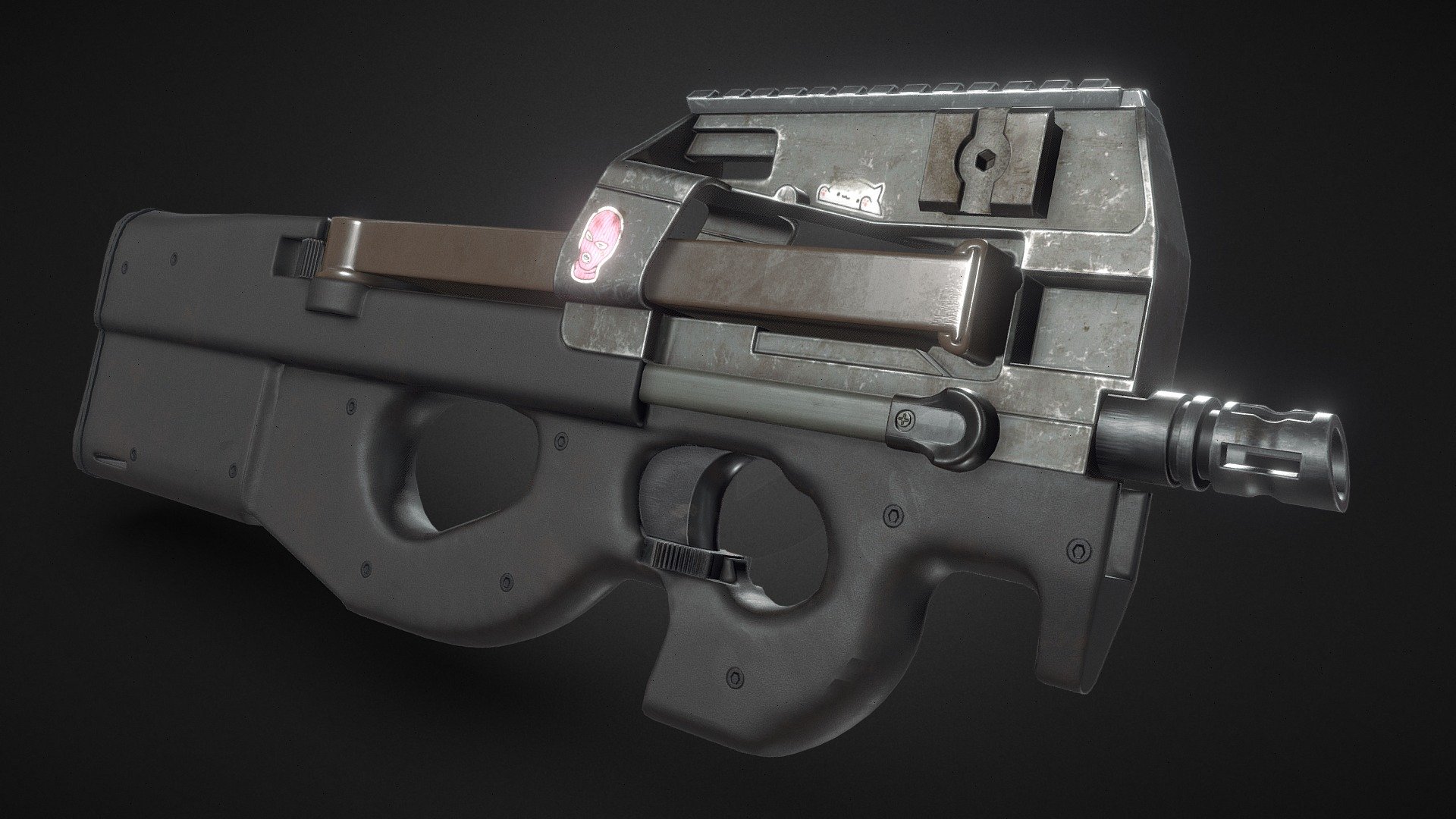 P90 - 3D model by Catharina_Broes (@Catharina_B) [275b2f2] - Sketchfab
