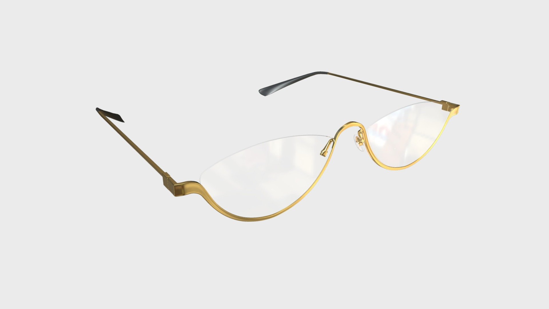 Glasses half eye - Buy Royalty Free 3D model by FrancescoMilanese ...