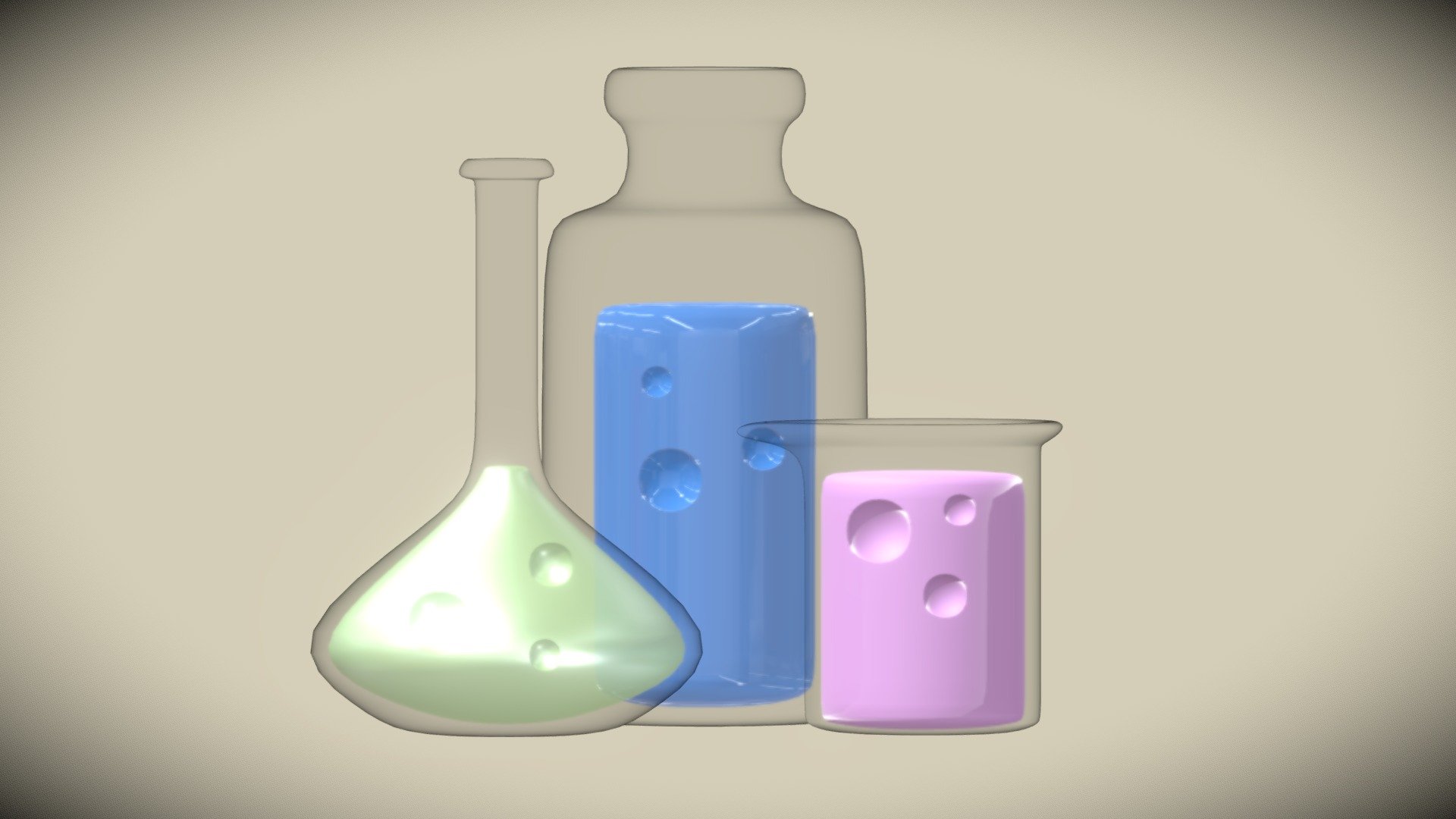 Laboratory Glassware - Download Free 3D model by Citron Vert (@citron ...