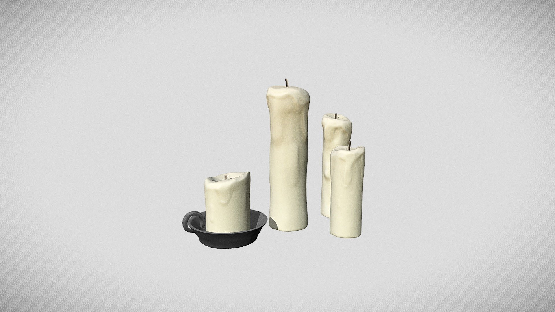 Stylized candles - 3D model by Konow3D (@Konow) [275fb21] - Sketchfab