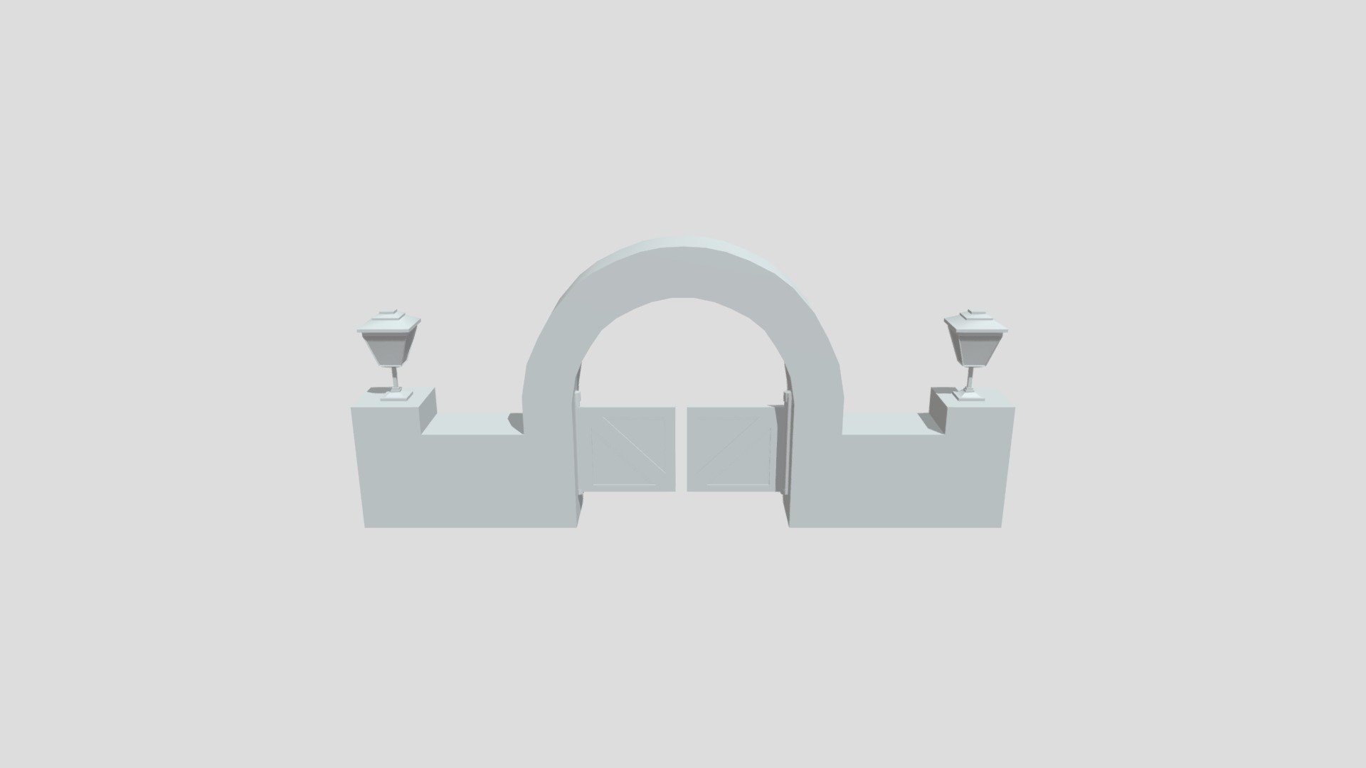 Main Gate - Download Free 3D model by BrendanSt [275ff2e] - Sketchfab