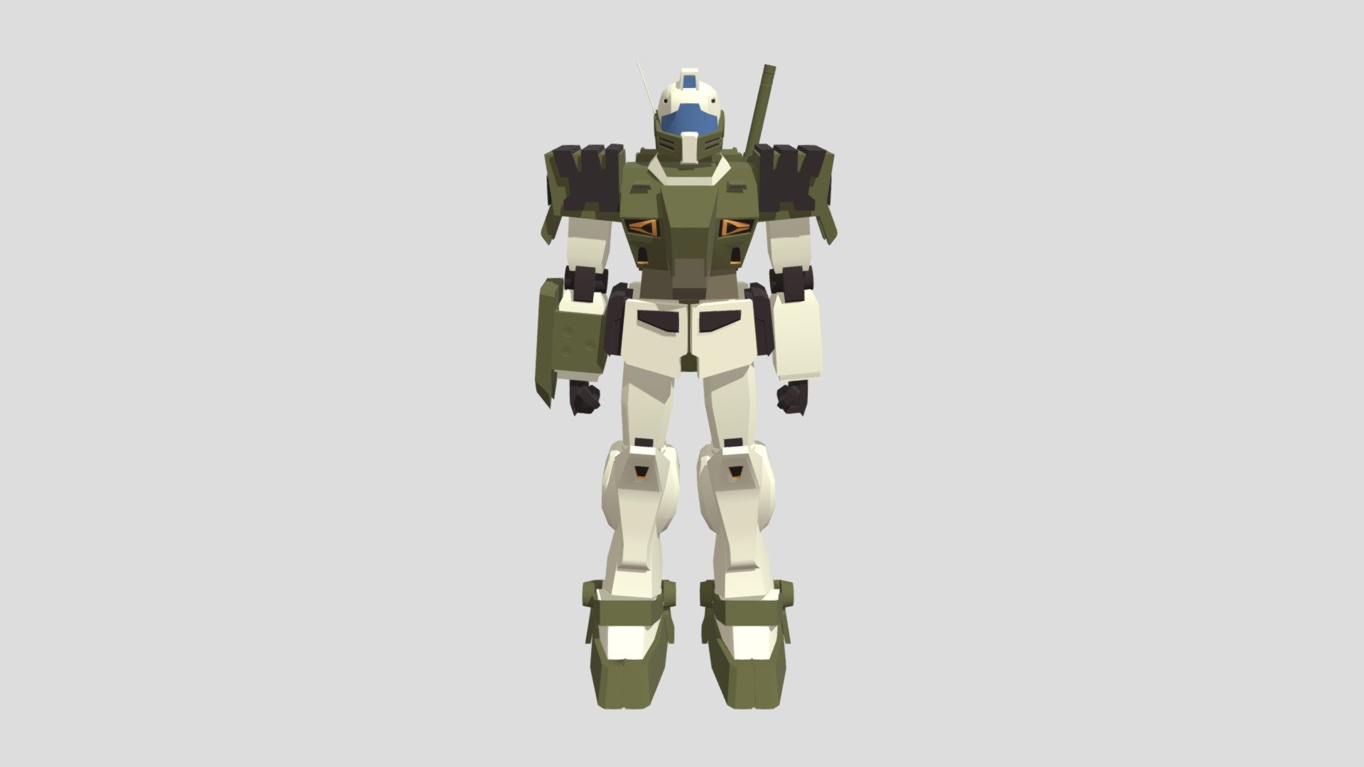 RGM-79F GM Land Combat Type (M-MSV) Low Poly - Download Free 3D model ...