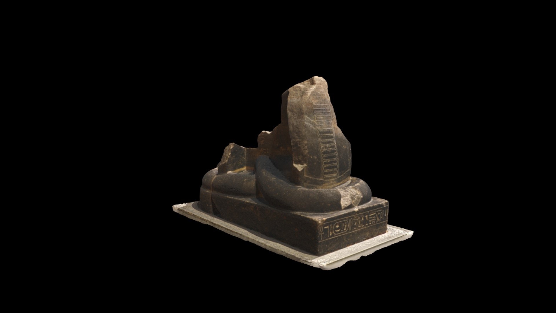 Cobra statue naming Amenhotep III and Selqet - Download Free 3D model ...