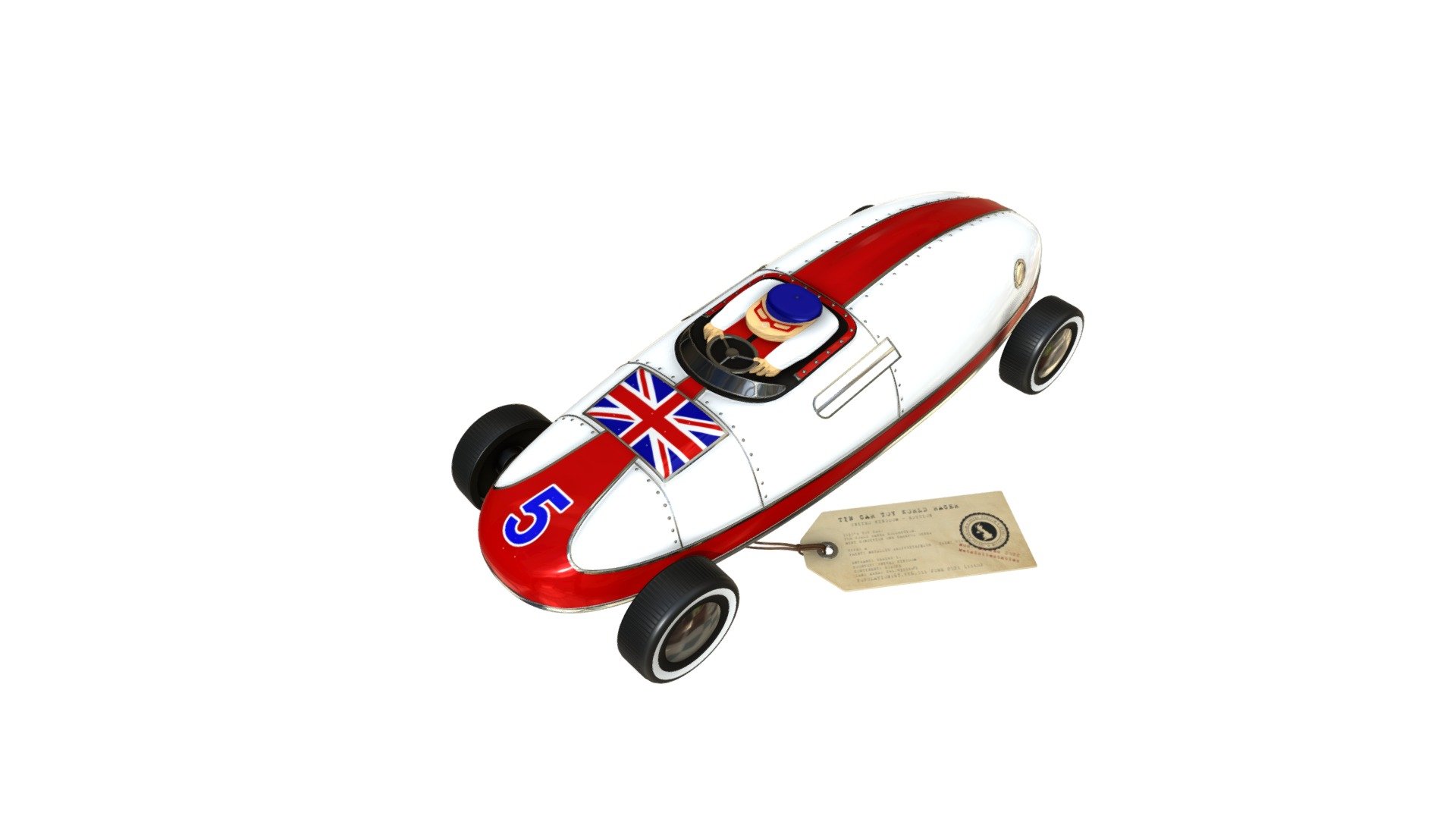 Tin Car Toy World Racers (United Kingdom) - 3D model by ...
