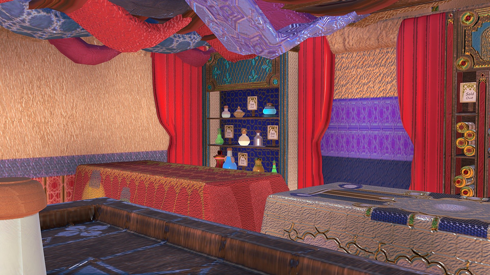 Potion Shop / Scroll shop Mix - 3D model by garciamiguel (@garciamiguel ...