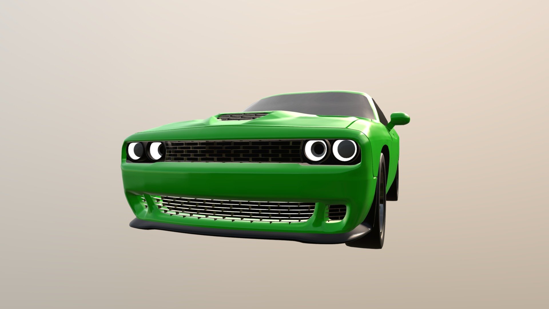 Dodge Challenger Hellcat - 3D model by Piotr (@piotr2001) [276c0db ...