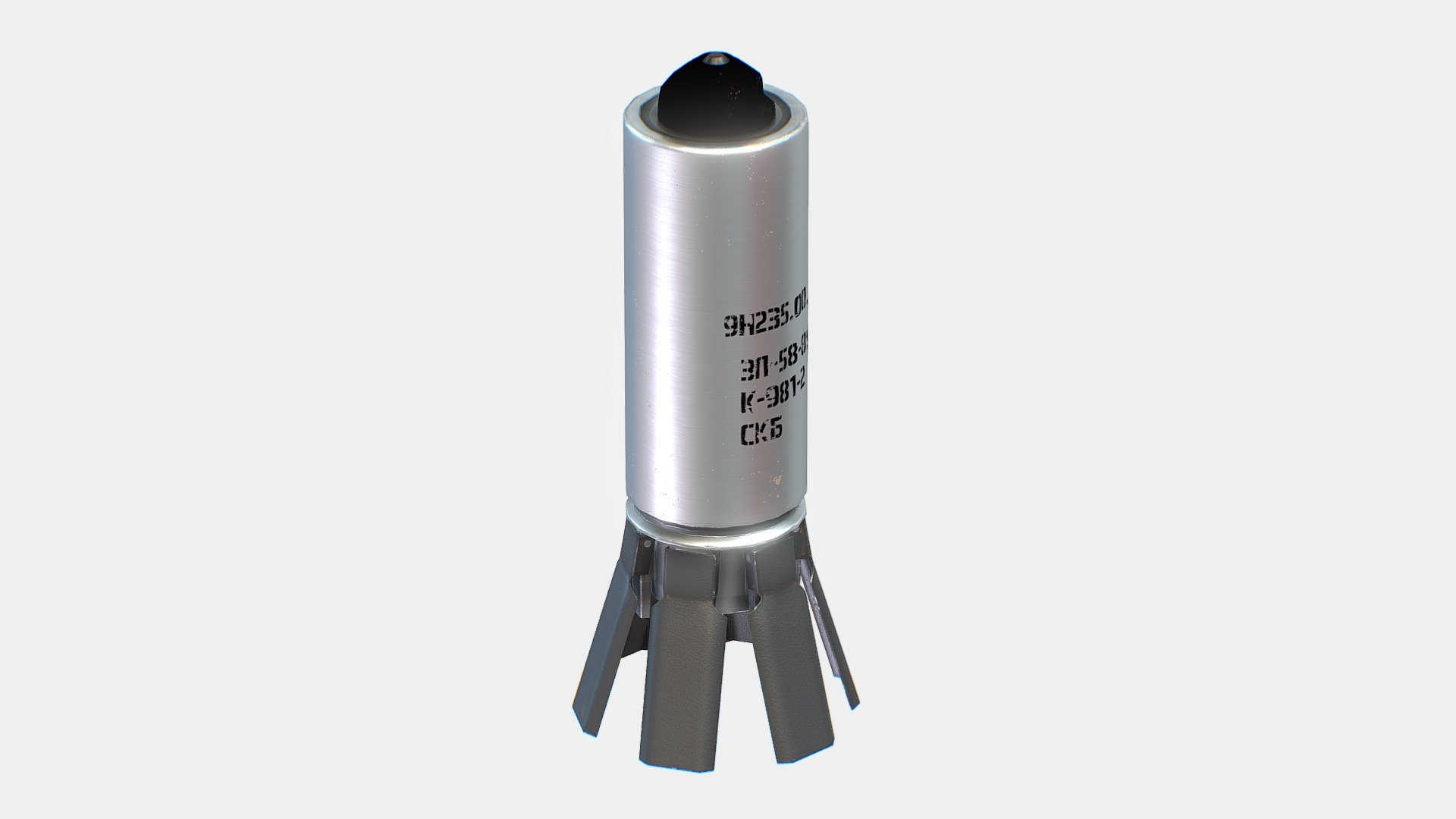 9N235_Submunition - 3D model by ICRCVR [276cac8] - Sketchfab