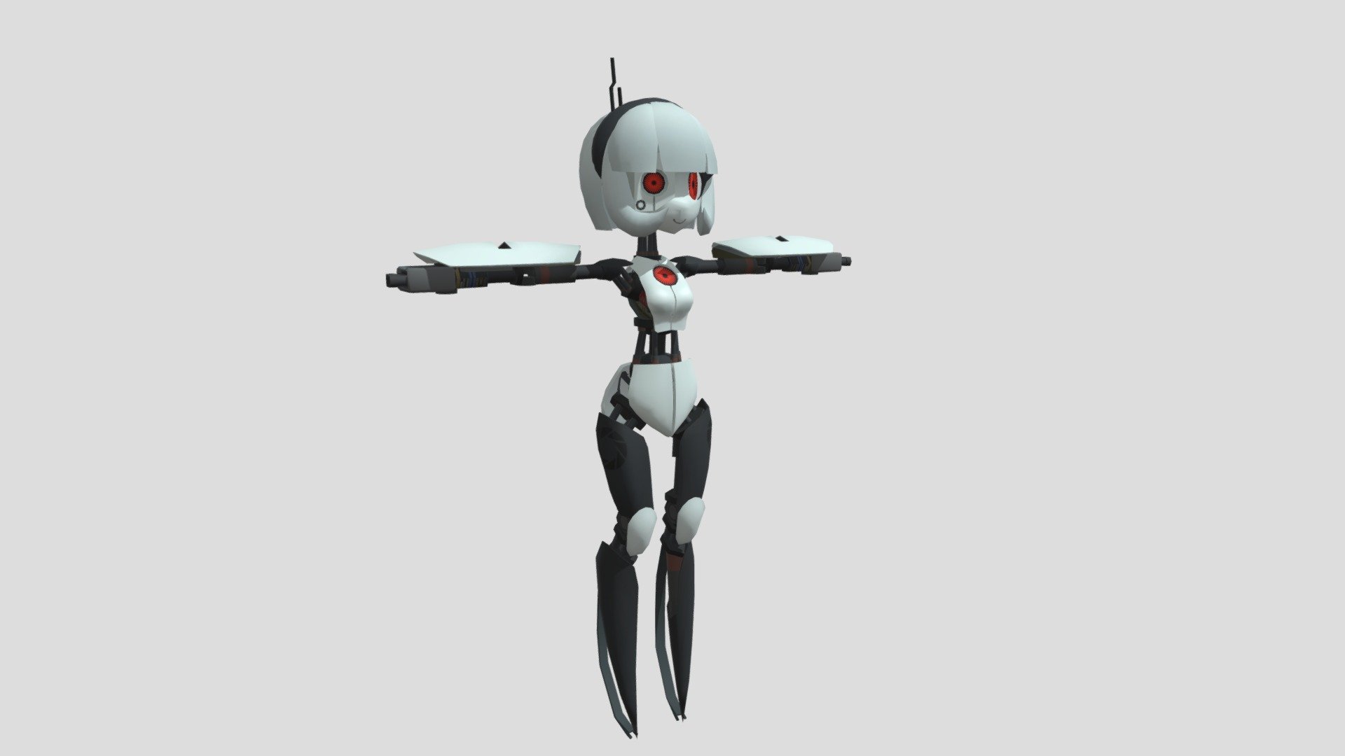 Humanoid Turret Girl V2 - Download Free 3D model by davidthe19th ...