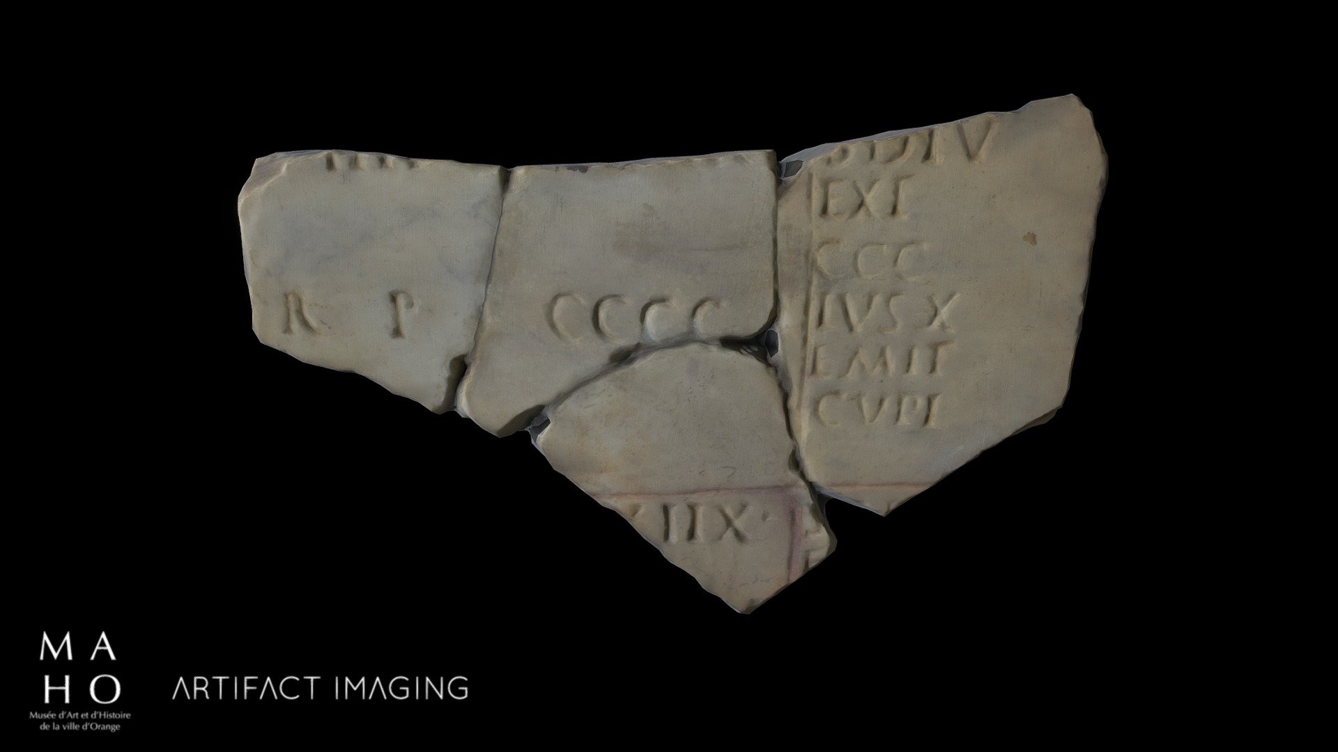 Cadastre d'Orange (fragment) - Roman cadastre - 3D model by Titien ...