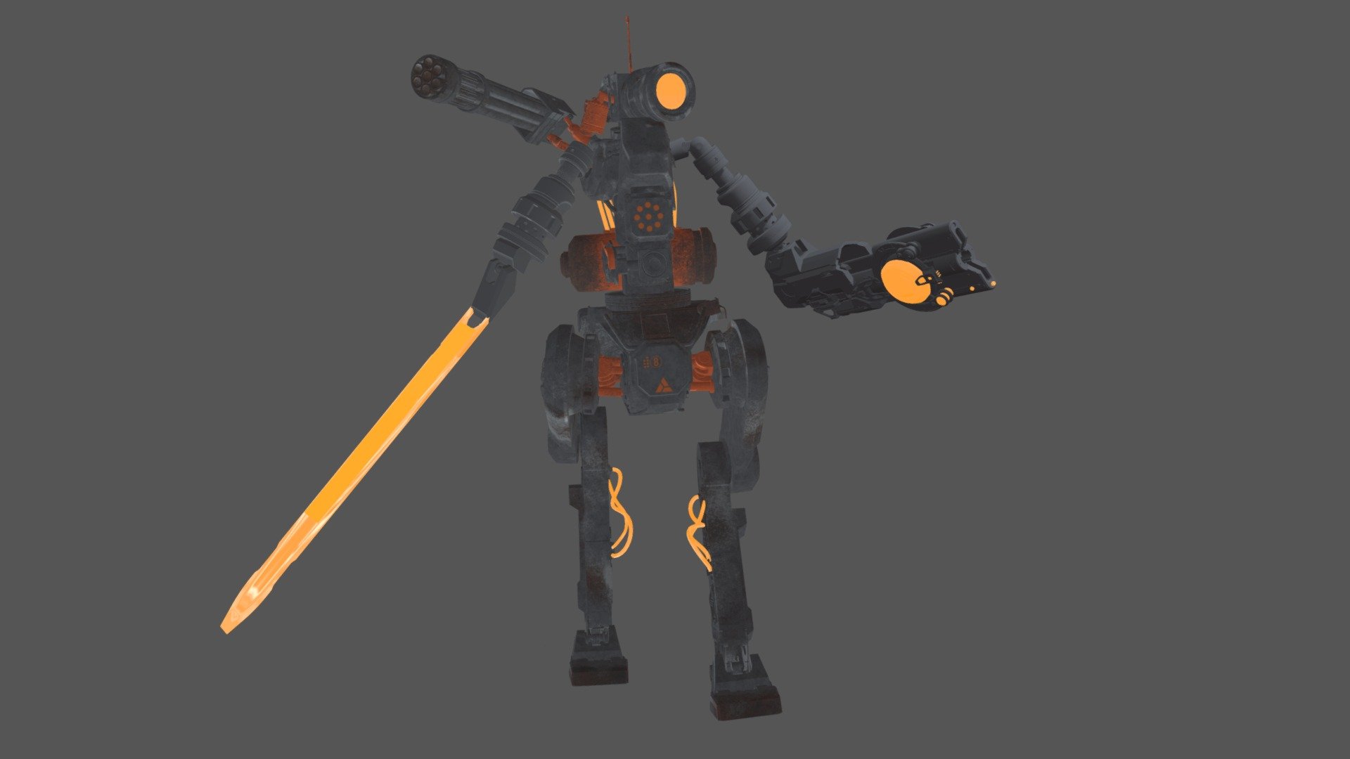 War Robot - 3D model by kieranroux (@rox_docs) [2775f53] - Sketchfab