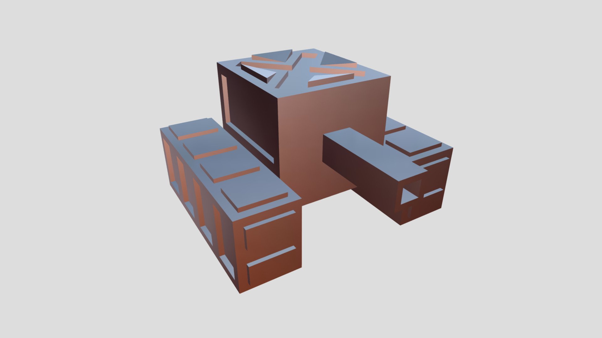 Block Cross Tank - Download Free 3D model by Trockk (@Timrockk ...