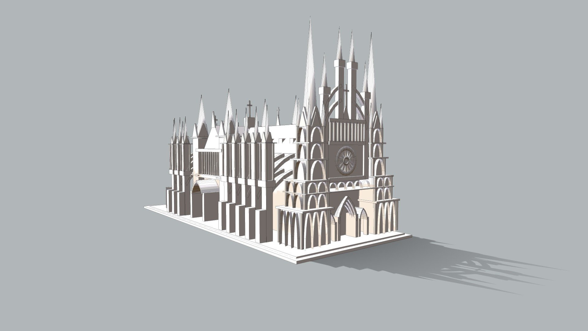 Gothic Cathedral - 3D model by Elly Filipic (@ellyfilipic) [2776ed8 ...